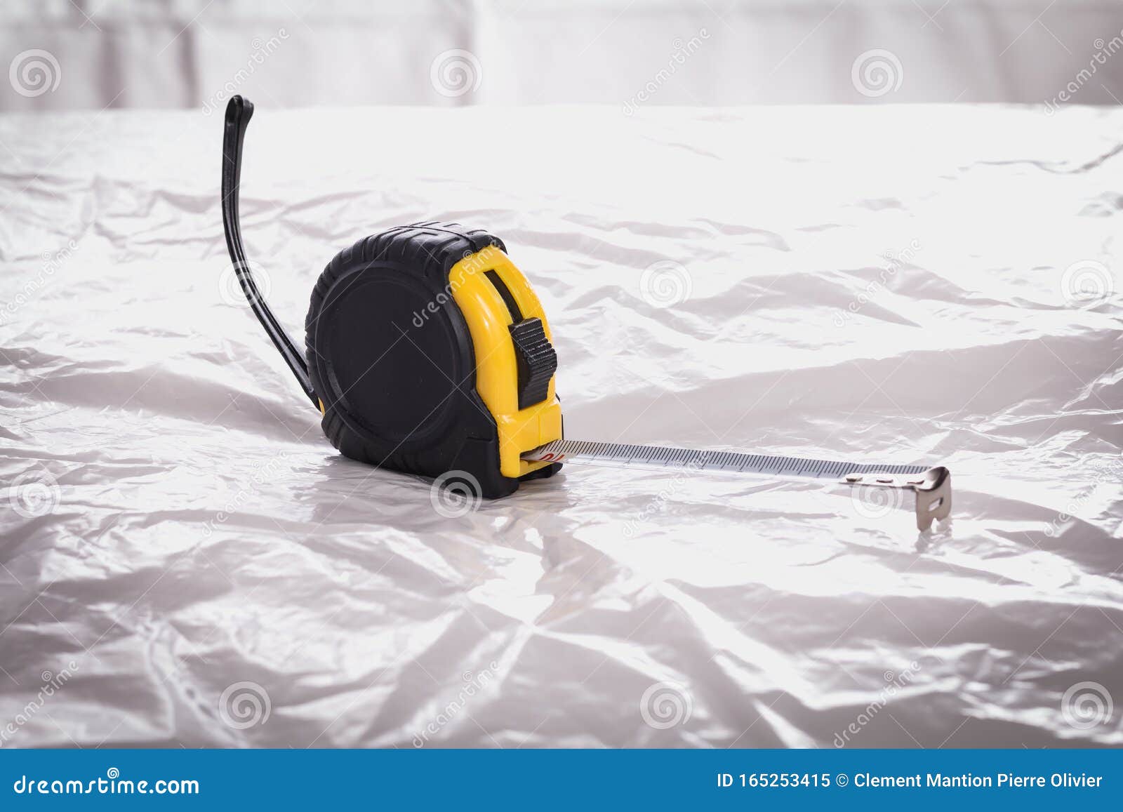 Meter Tape Cut Out on White Background Stock Illustration ...