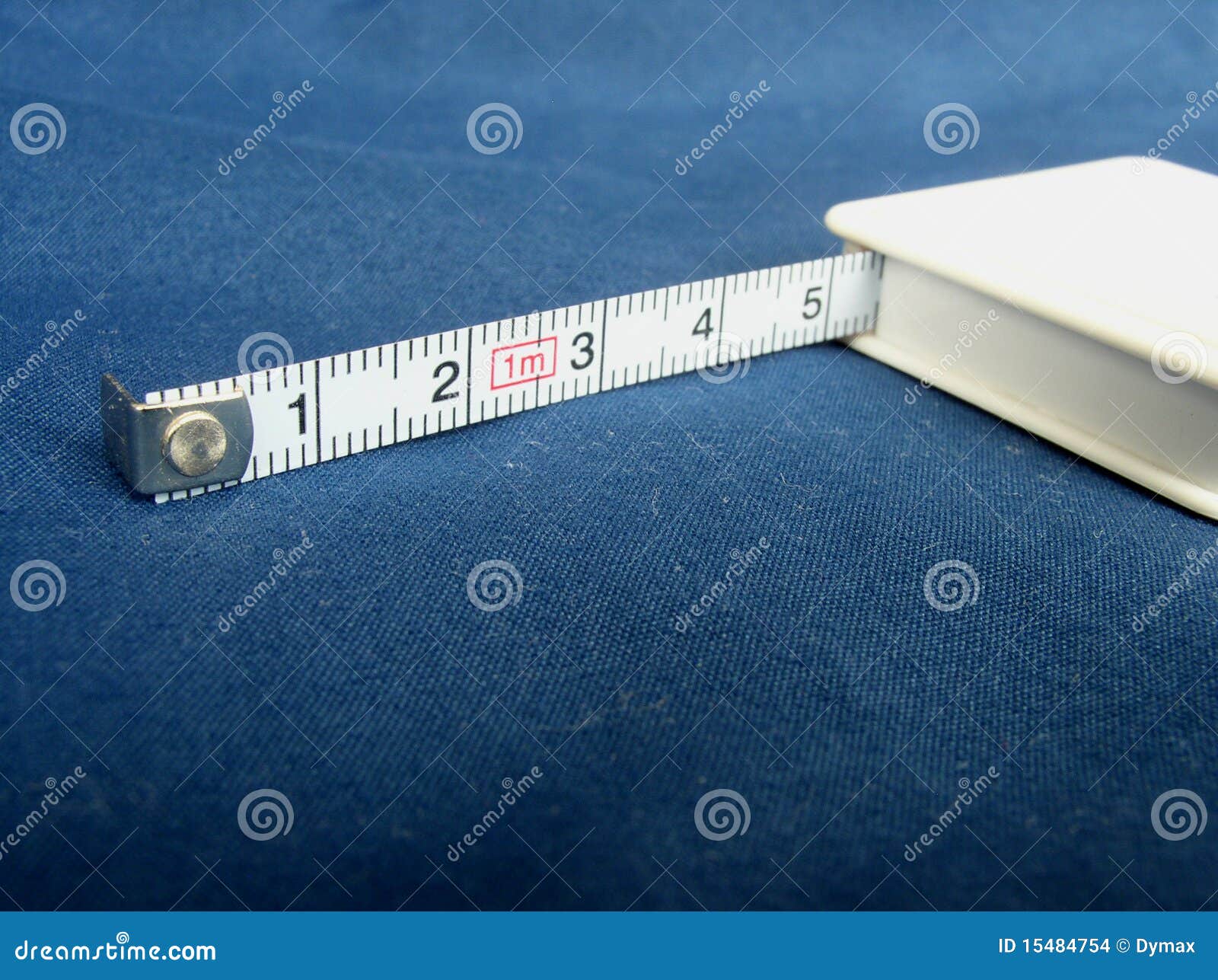 Meter Tool on Blue Background Close-up Stock Photo - Image of plastic ...
