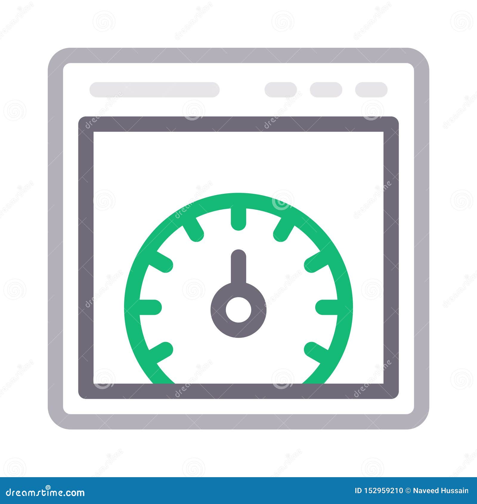 Meter Colour Line Vector Icon Stock Vector - Illustration of speed ...