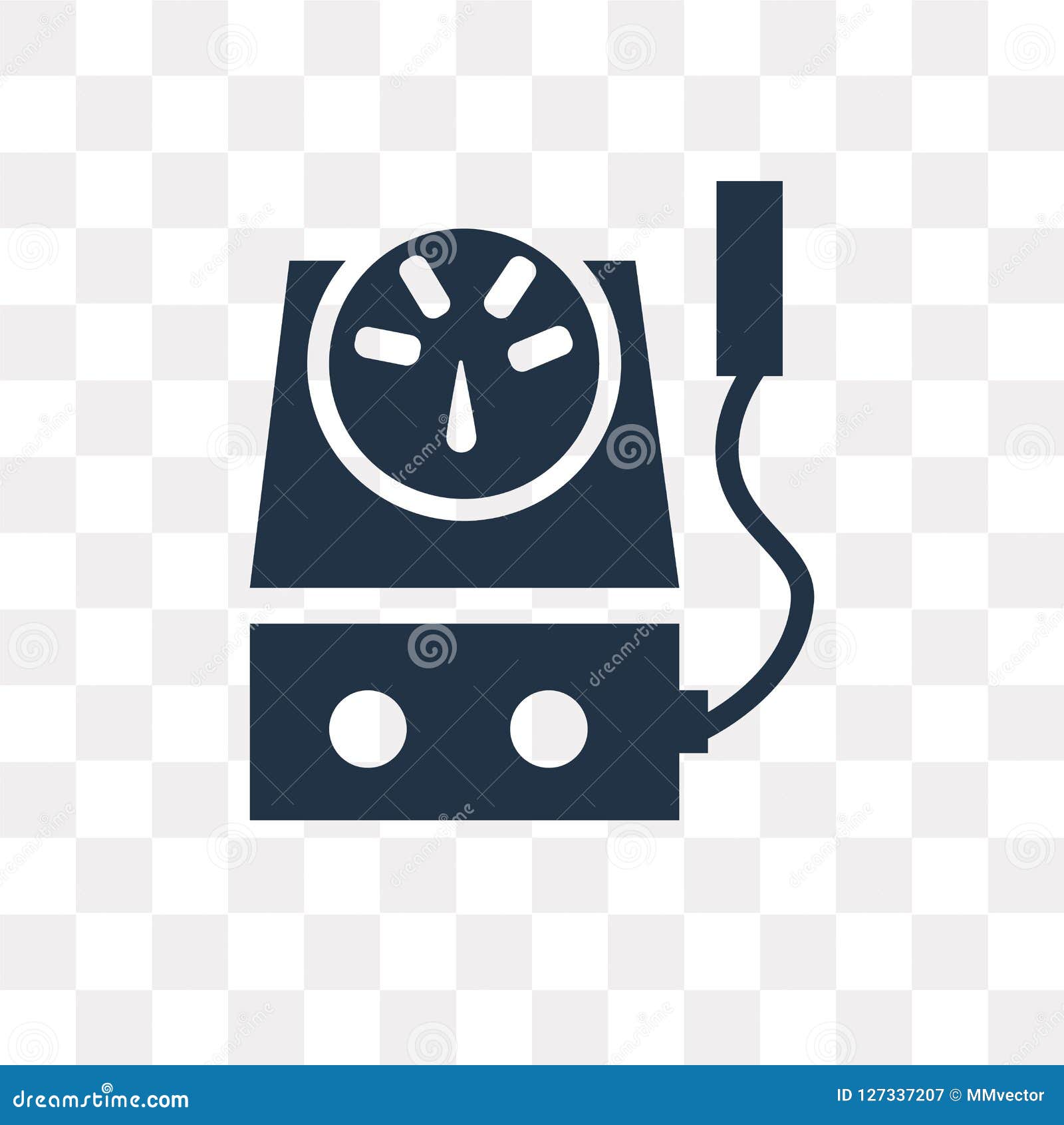 Meter Vector Icon Isolated on Transparent Background, Meter Tra Stock ...