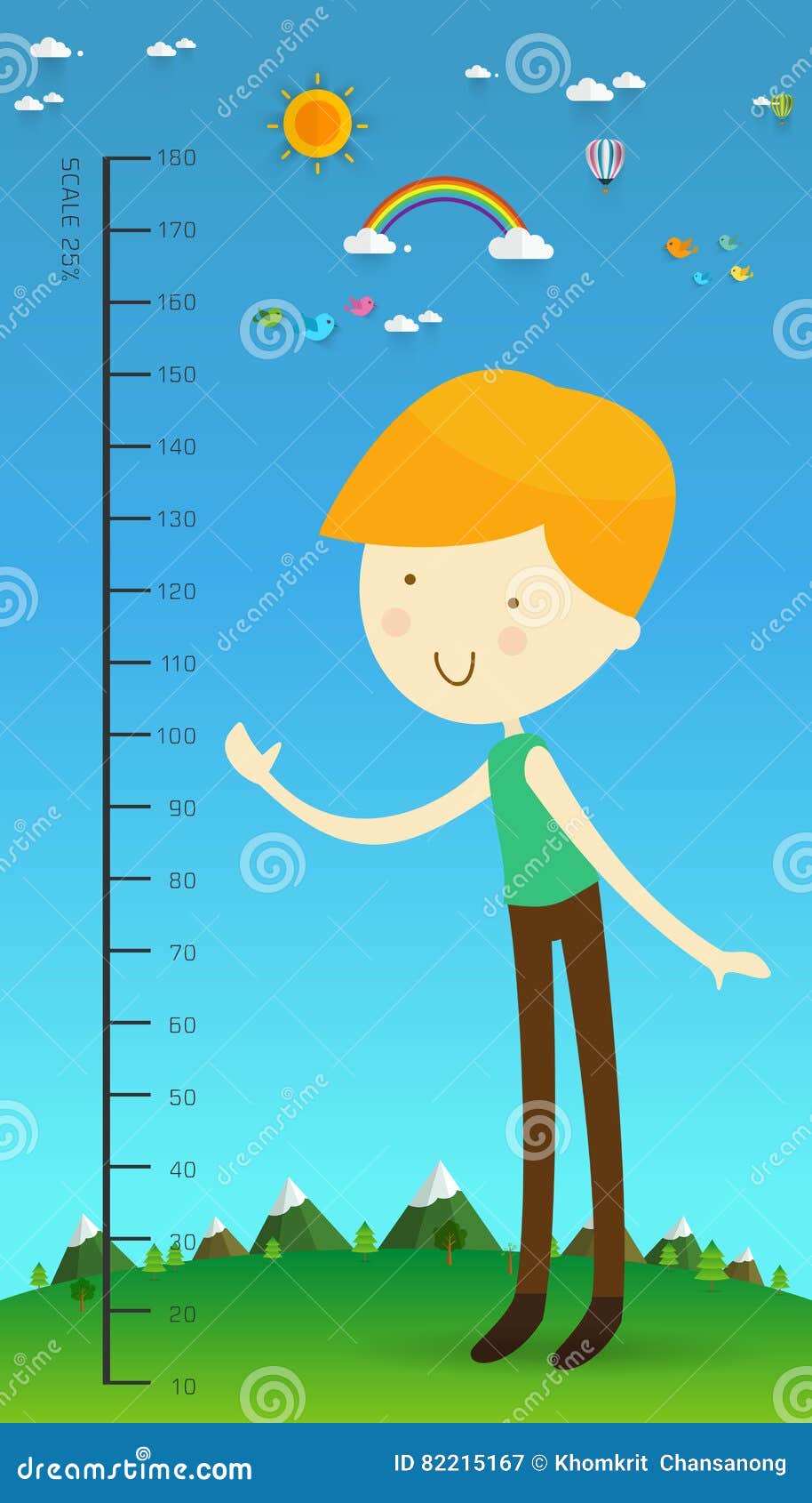 Meter wall with boy stock vector. Illustration of growth - 82215167