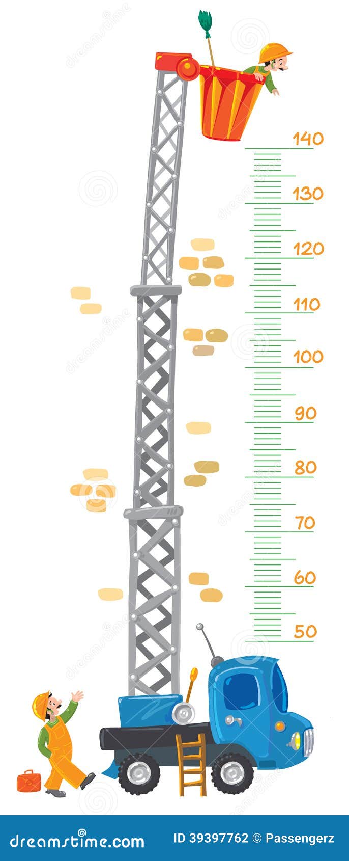 Stadiometer Wall Or Height Meter From 80 To 160 Centimeter With Giraffe ...