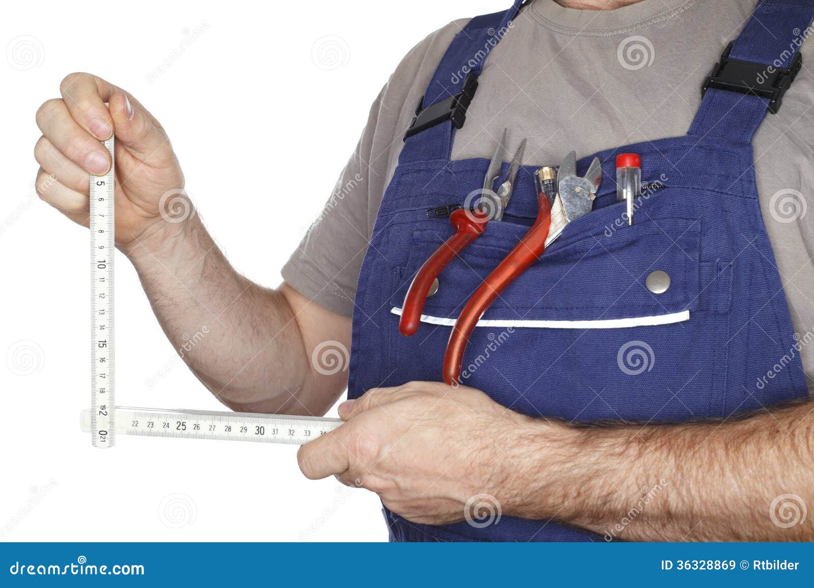 Metering tool and workman stock image. Image of occupation - 36328869