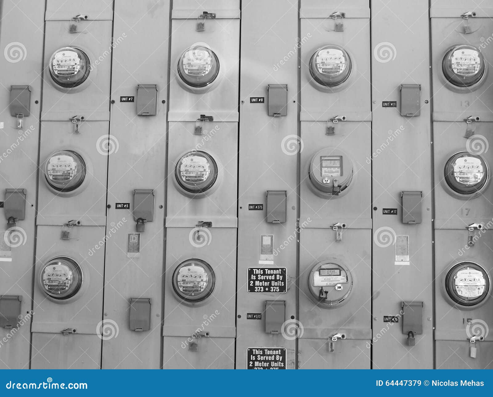 Meters stock image. Image of abstract, urban, gauges - 64447379