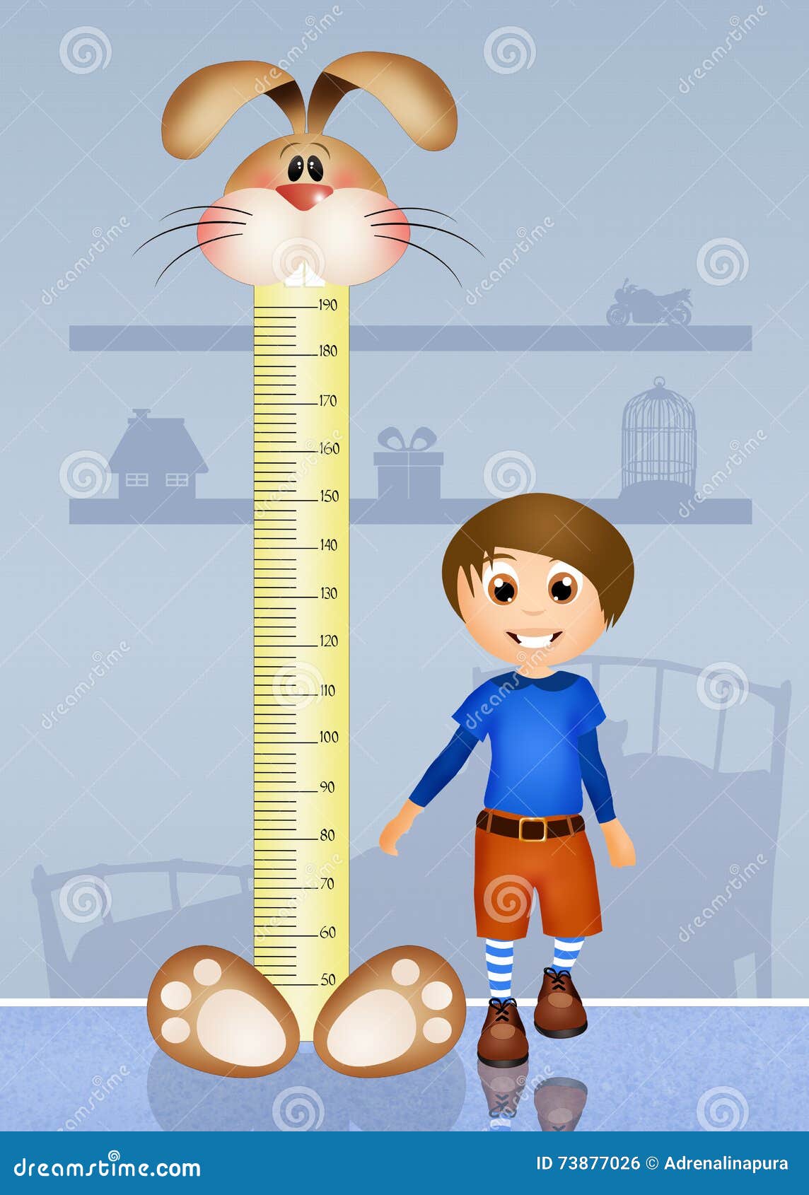 Meters measure children stock illustration. Illustration of children ...