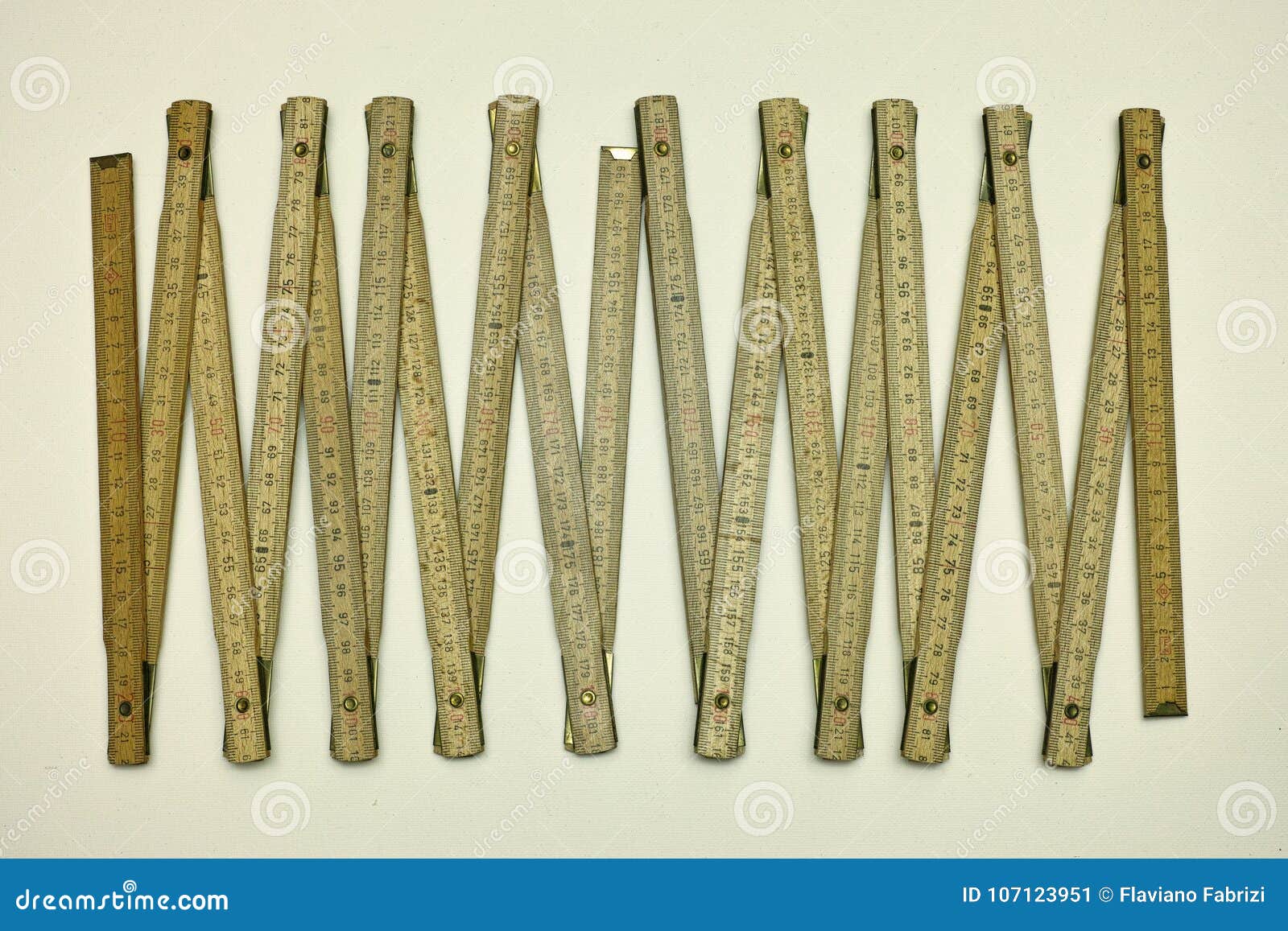 Meters Slatted for Carpenters Stock Image - Image of meters, segment ...