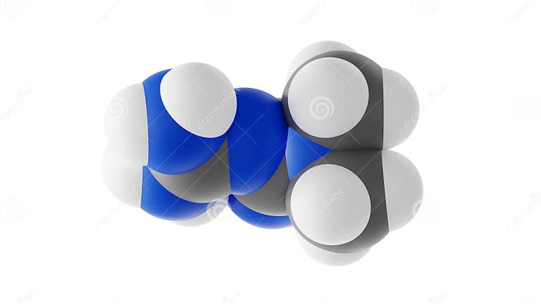 Metformin Molecule, Biguanides Molecular Structure, Isolated 3d Model ...