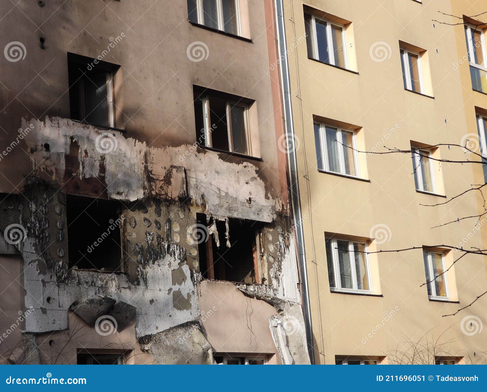 Meth lab after explosion 7 stock image. Image of dealers - 211696051