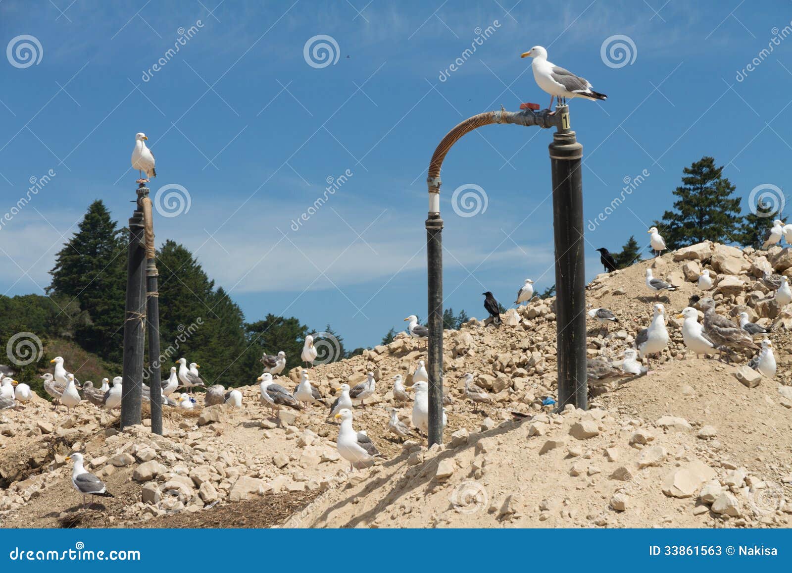 Methaangas Op De Stortplaats Stock Afbeelding - Image of troep ...