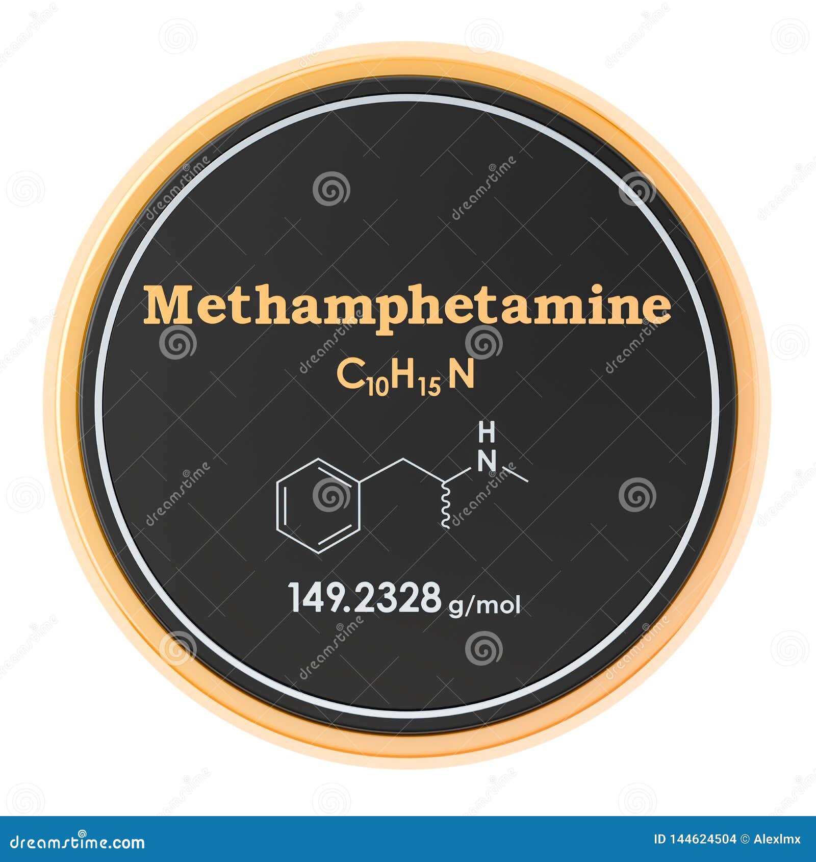 Methamphetamine Molecular Structure. Methamphetamine Skeletal Chemical ...