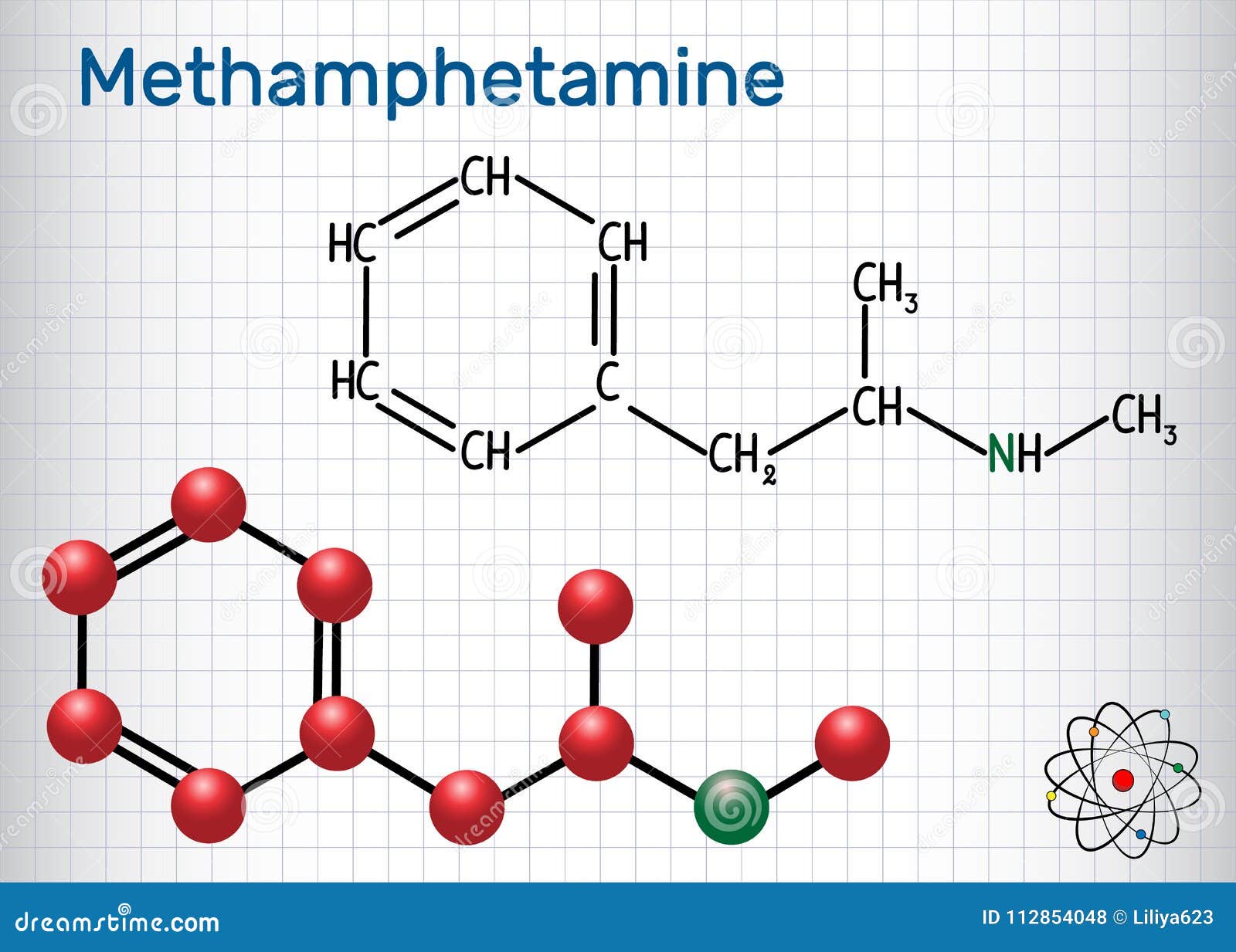 Methamphetamine Molecule