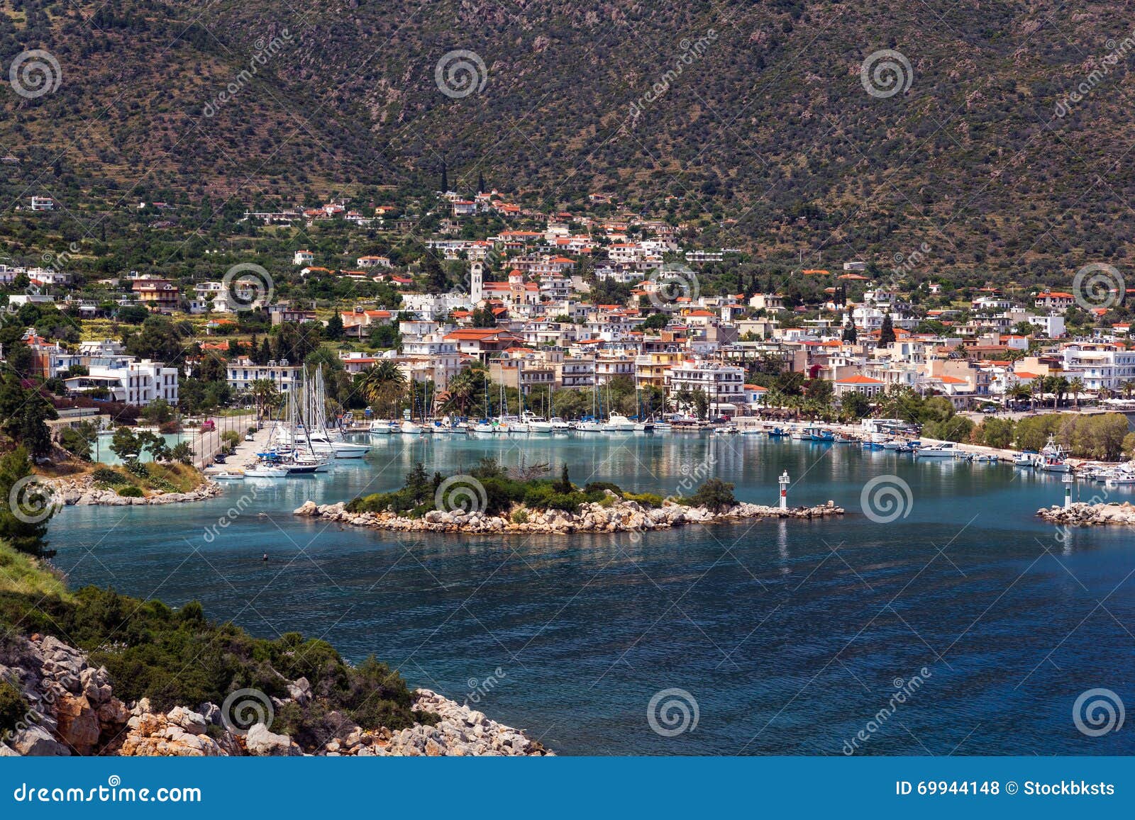 Methana Greece stock photo. Image of summer, greek, attica - 69944148