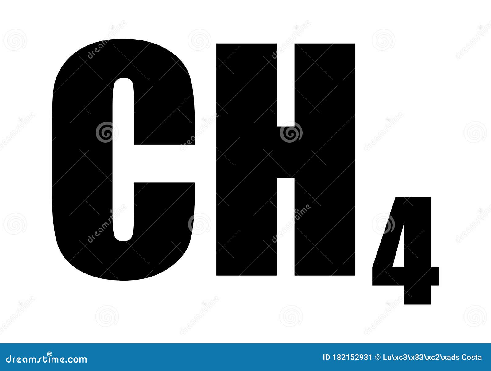 Methane CH4 icon stock illustration. Illustration of molecular - 182152931