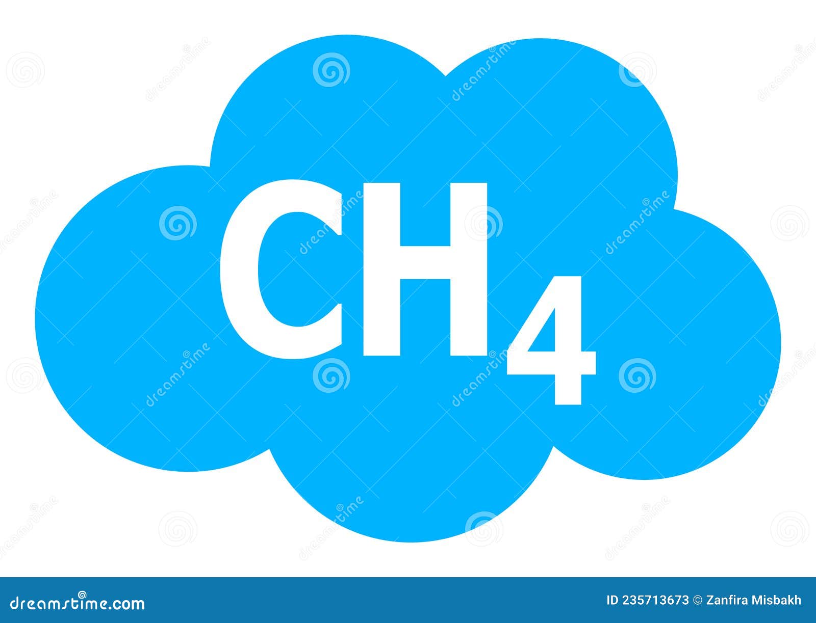 Methane Cloud Raster Icon Illustration Stock Illustration ...