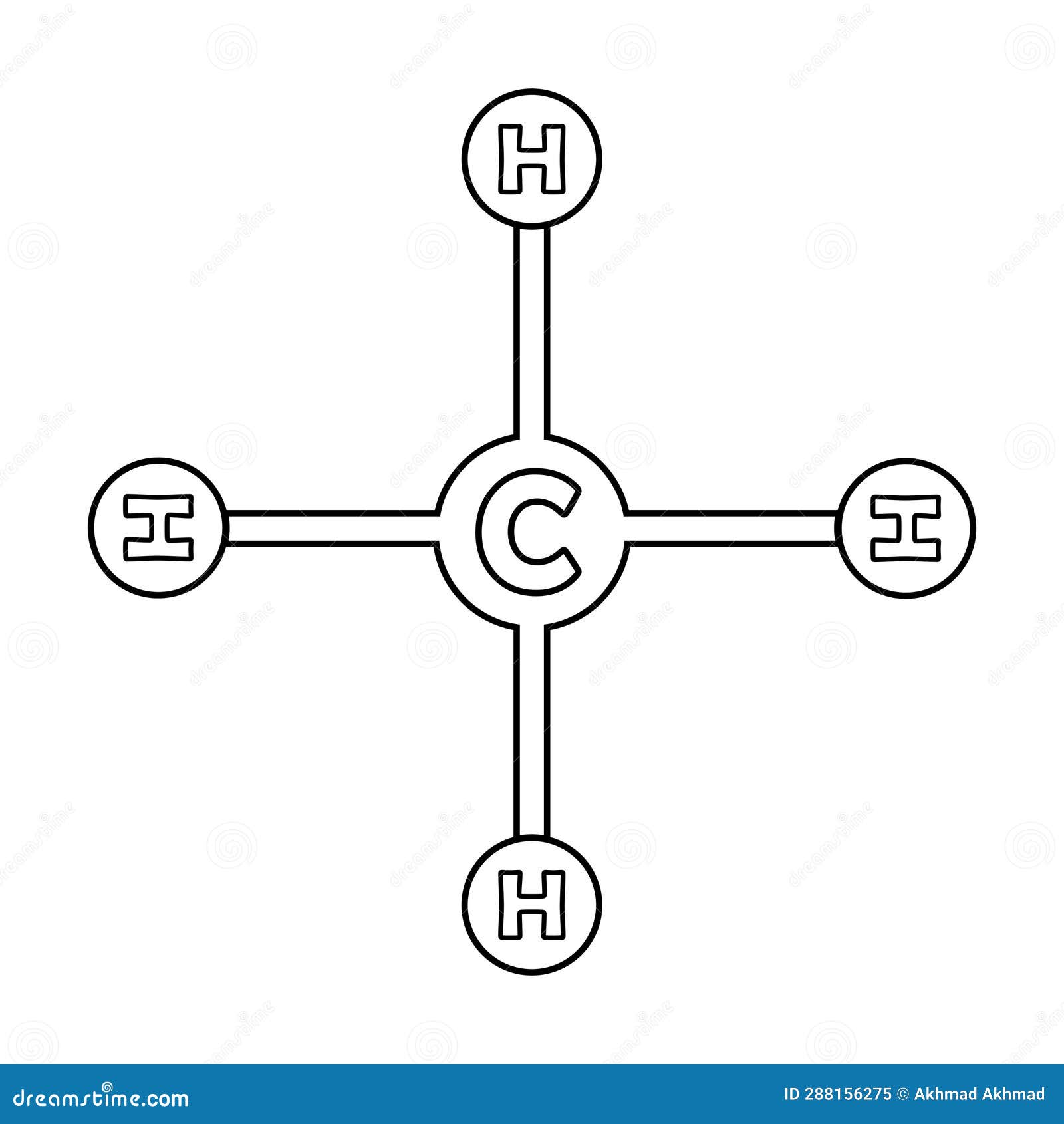 Methane molecule icon stock vector. Illustration of internet - 288156275