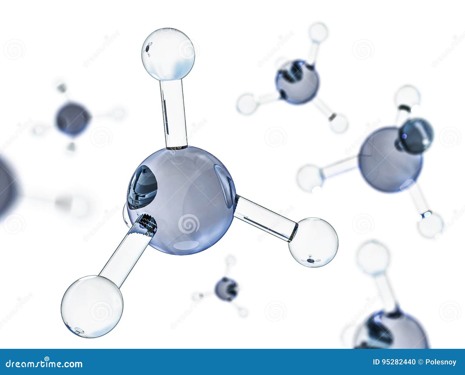 Methane Molecule - Structural Formula Cartoon Vector | CartoonDealer ...