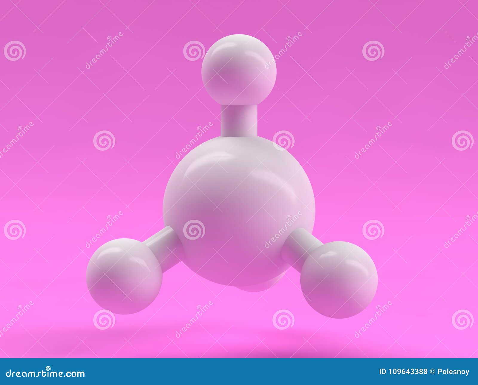 Methane Molecules Background. 3D Rendering Stock Illustration ...