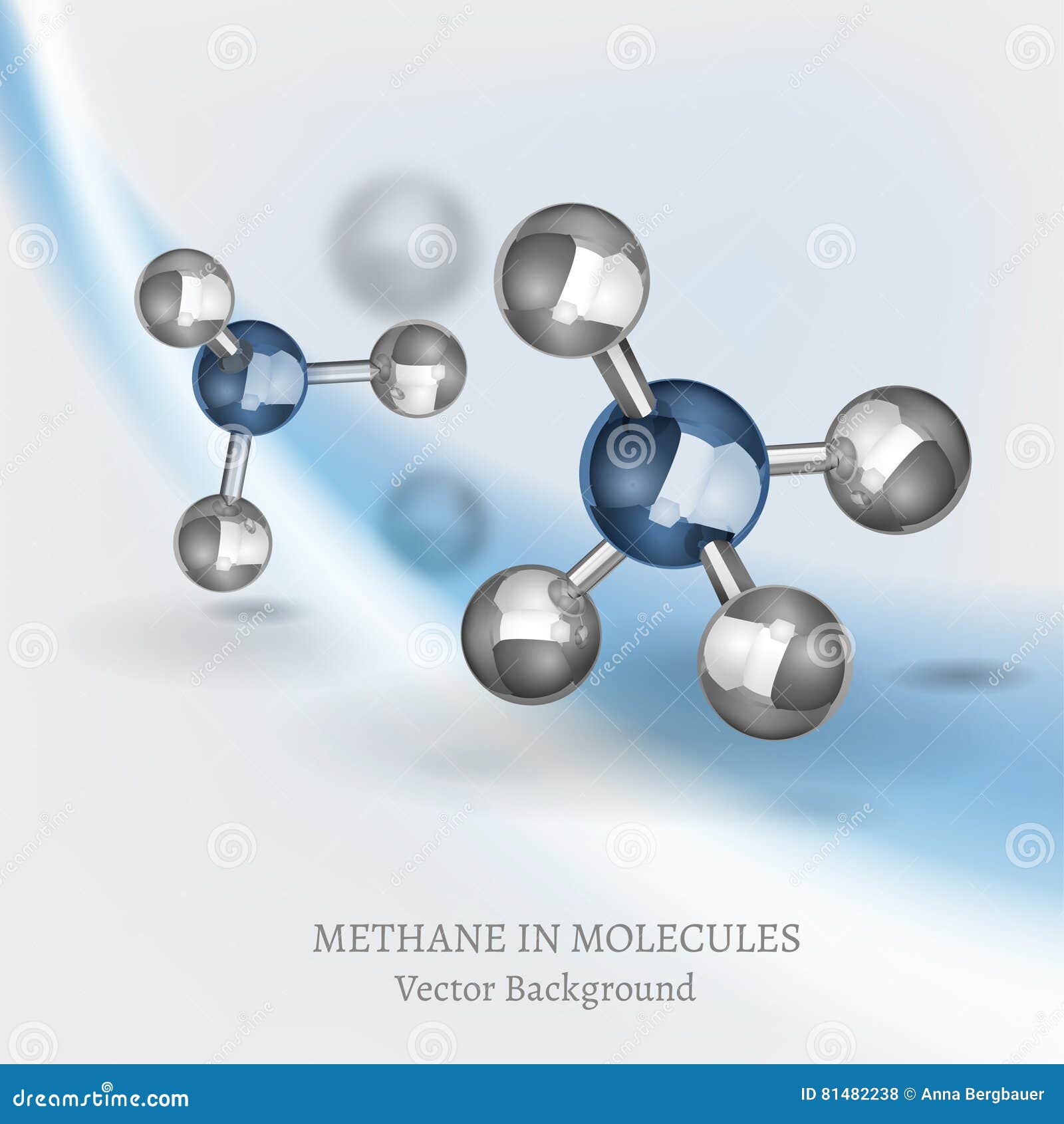 Methane Molecule Model