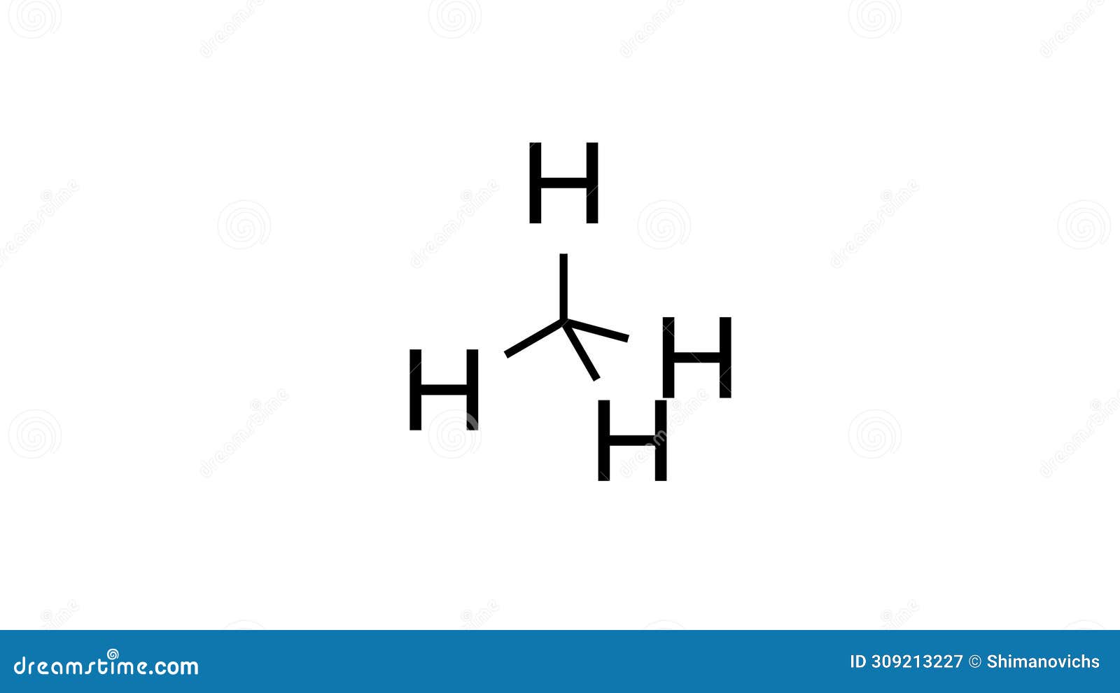 Methane Molecule, Structural Chemical Formula, Ball-and-stick Model ... Methane Molecule, Structural Chemical Formula, Ball-and-stick Model ...