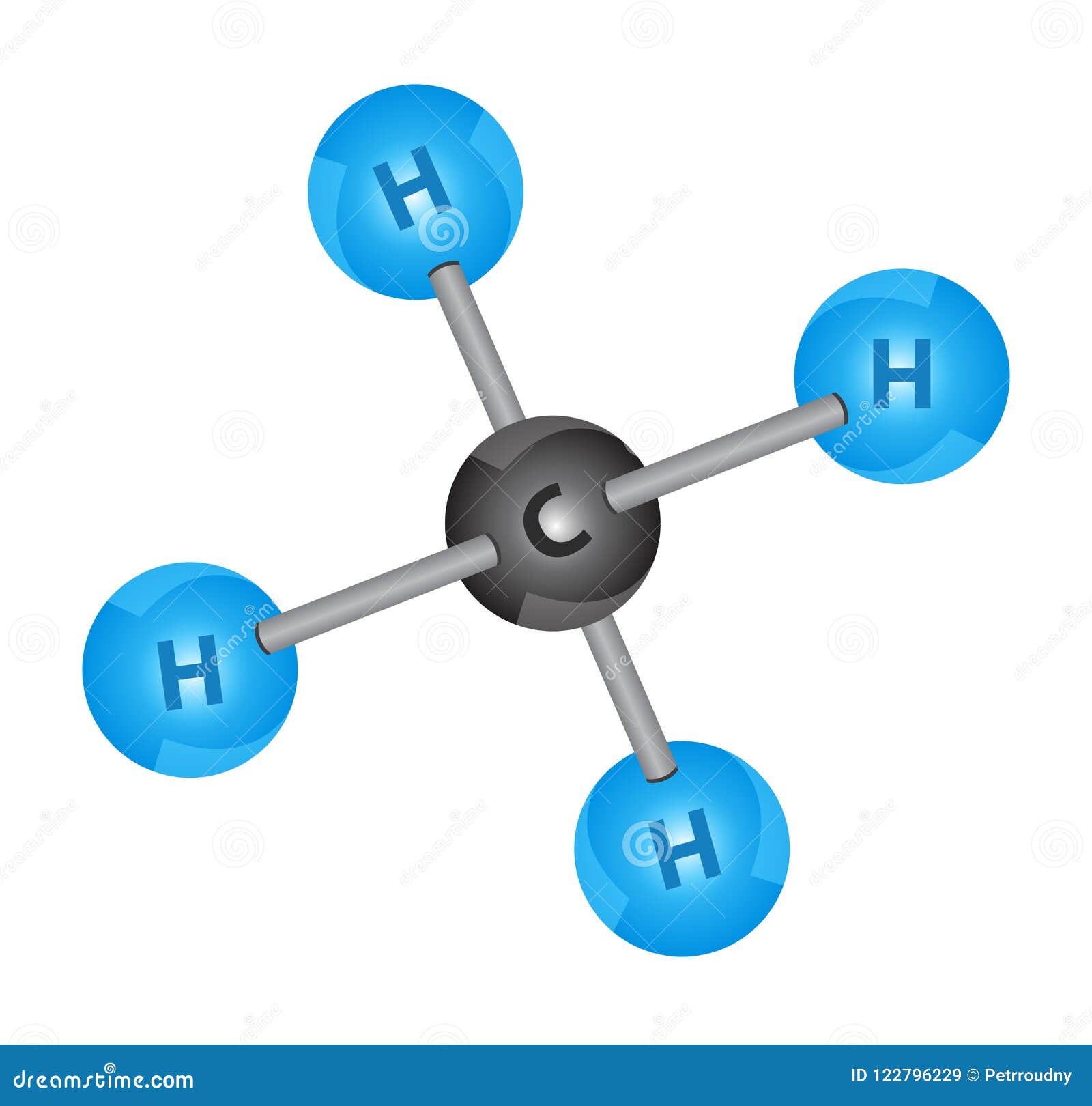 Methane Molecule - Structural Formula Stock Vector - Illustration of ... Methane Molecule - Structural Formula Stock Vector - Illustration of ...
