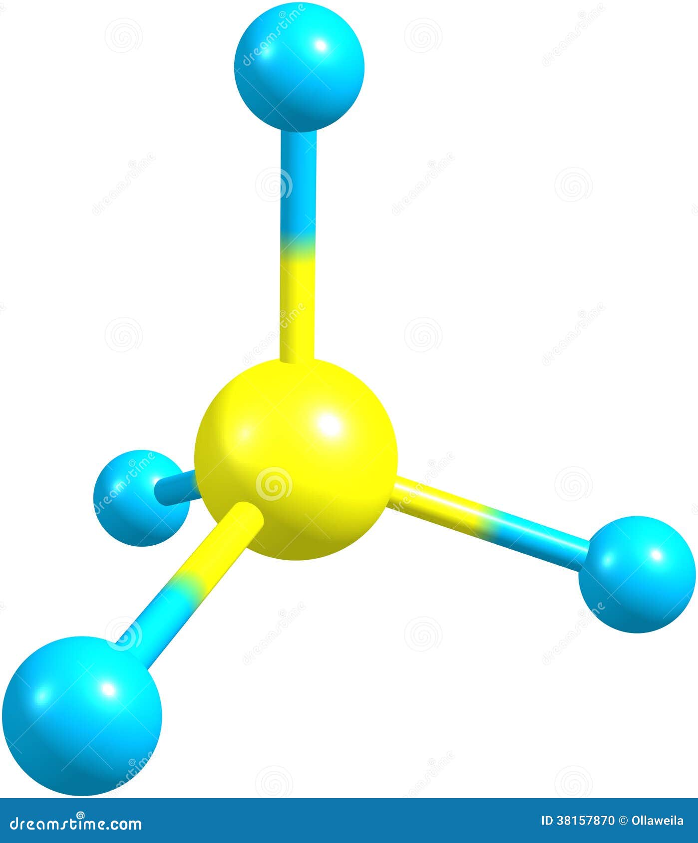 Methane Molecule - Structural Formula Cartoon Vector | CartoonDealer ...