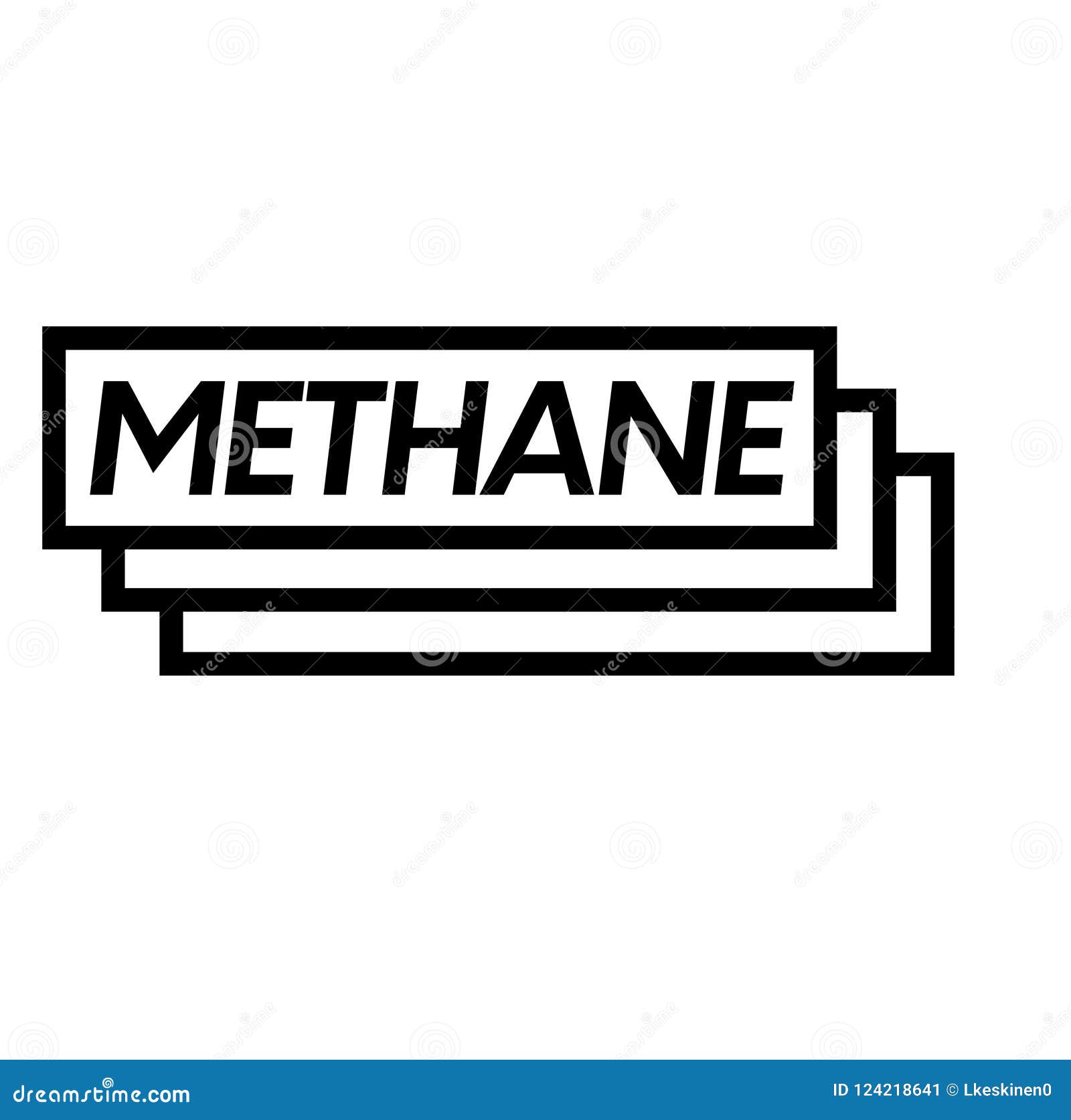 Methane stamp on white stock vector. Illustration of stamp - 124218641