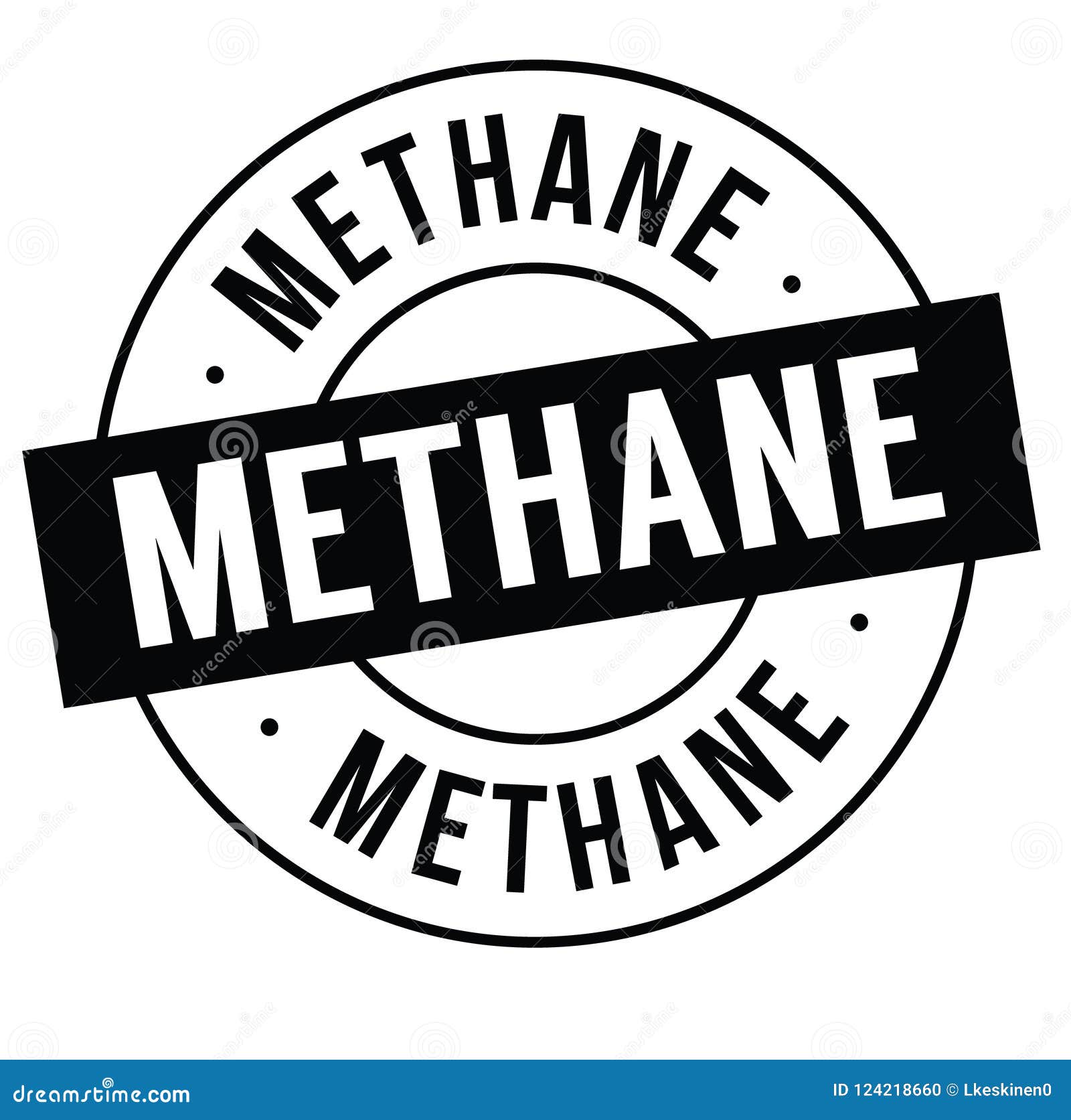 Methane stamp on white stock vector. Illustration of combustion - 124218660