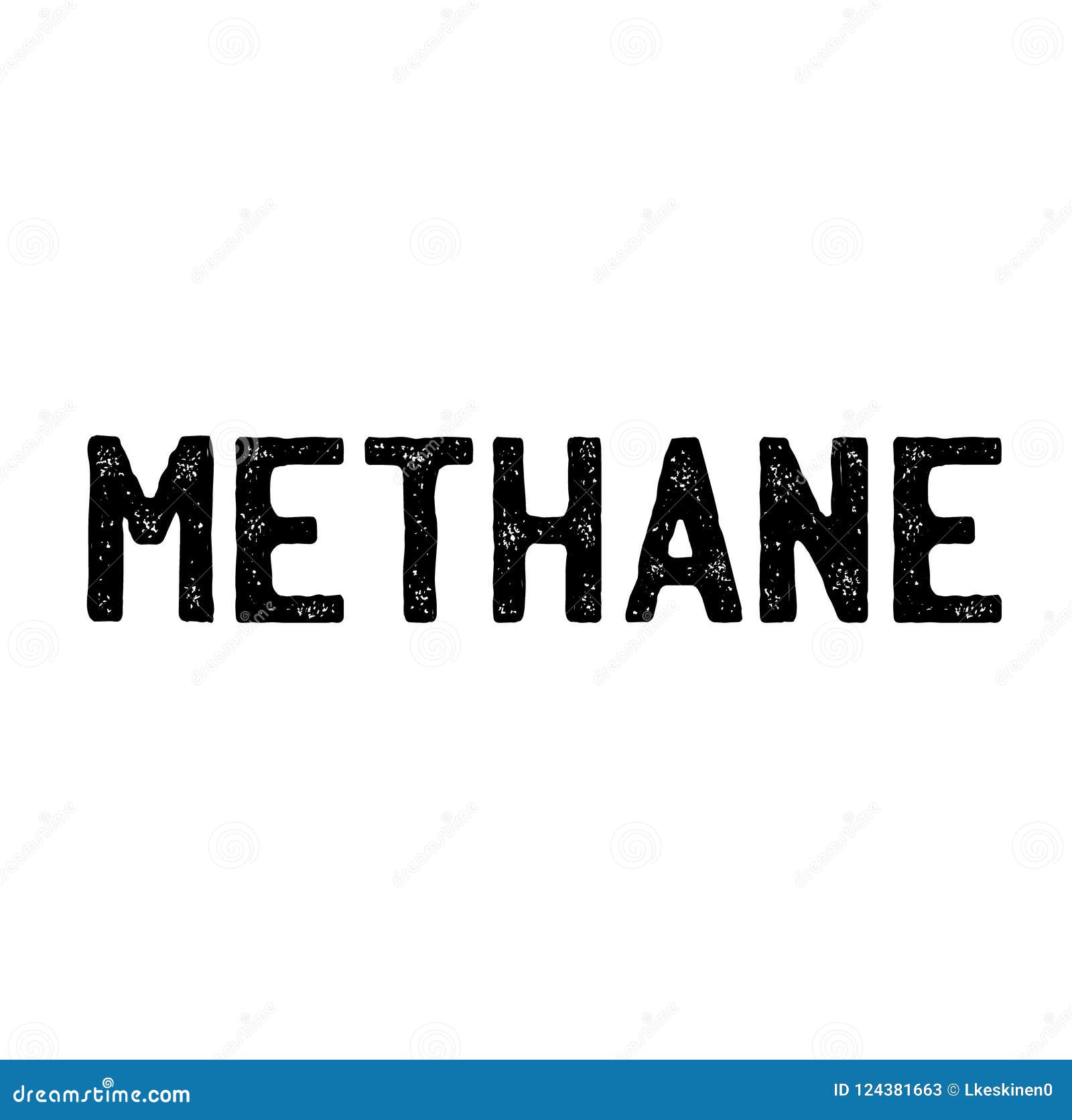 Methane stamp on white stock vector. Illustration of gaseous - 124381663