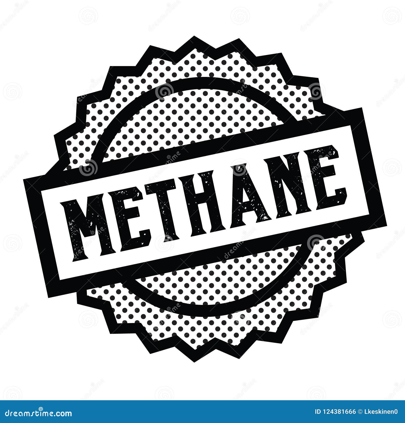 Methane stamp on white stock vector. Illustration of fermentation ...