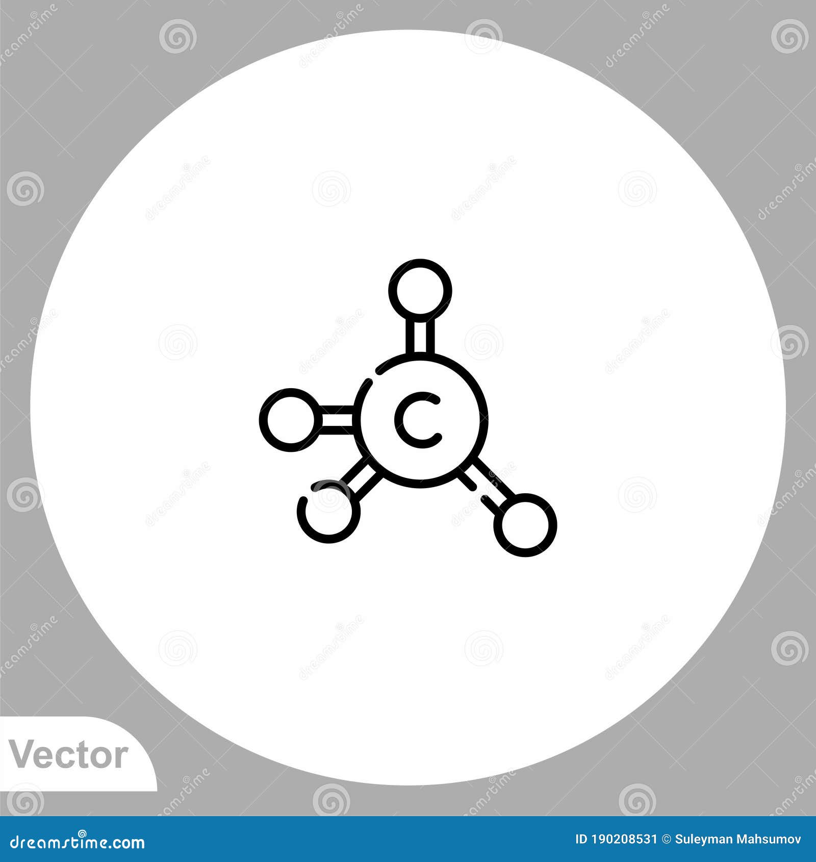 Methane 3D Icon - Natural Gas With Formula CH4 Vector Illustration ...