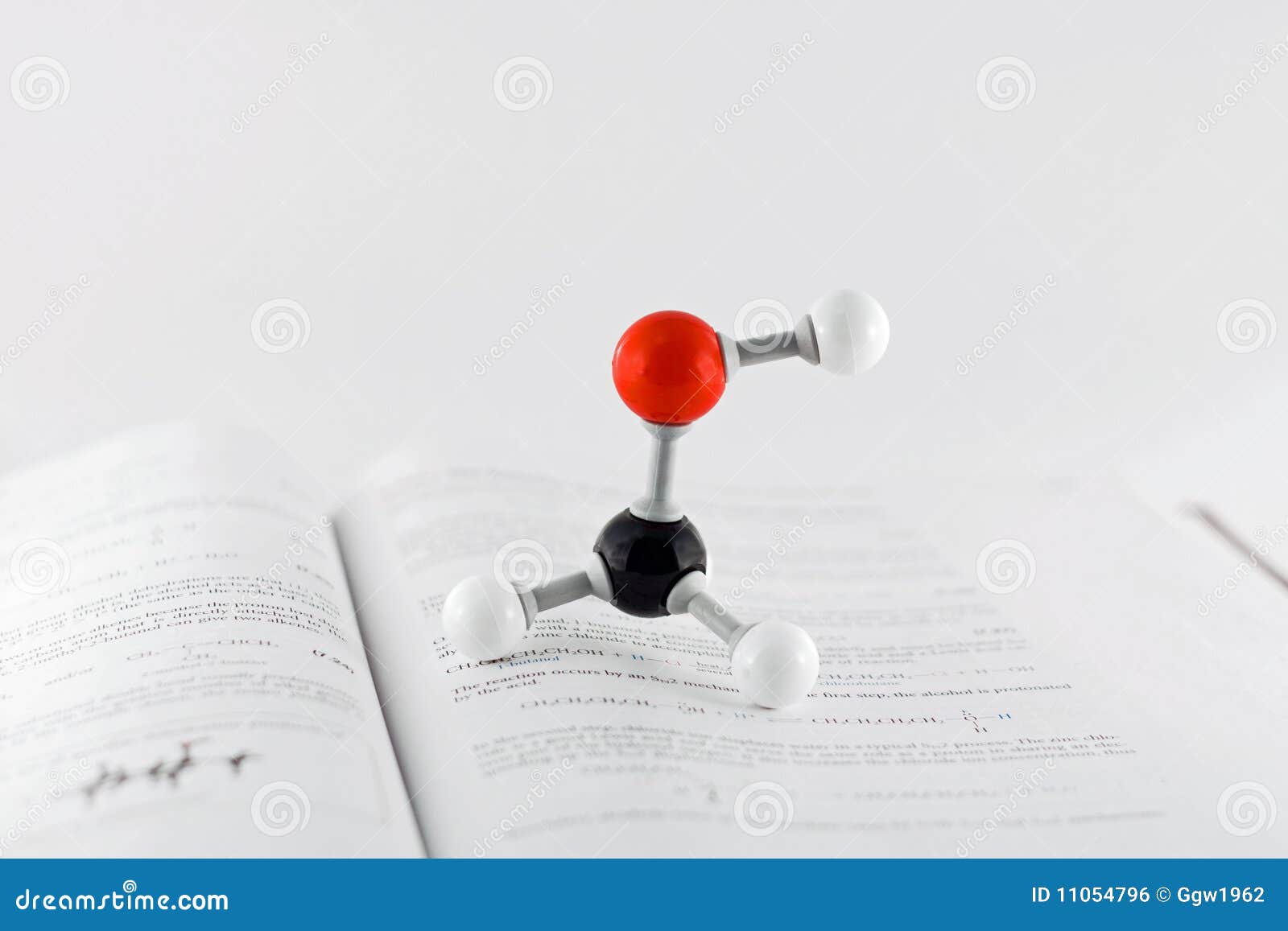 Methanol Molecule 3d, Molecular Structure, Ball And Stick Model ...