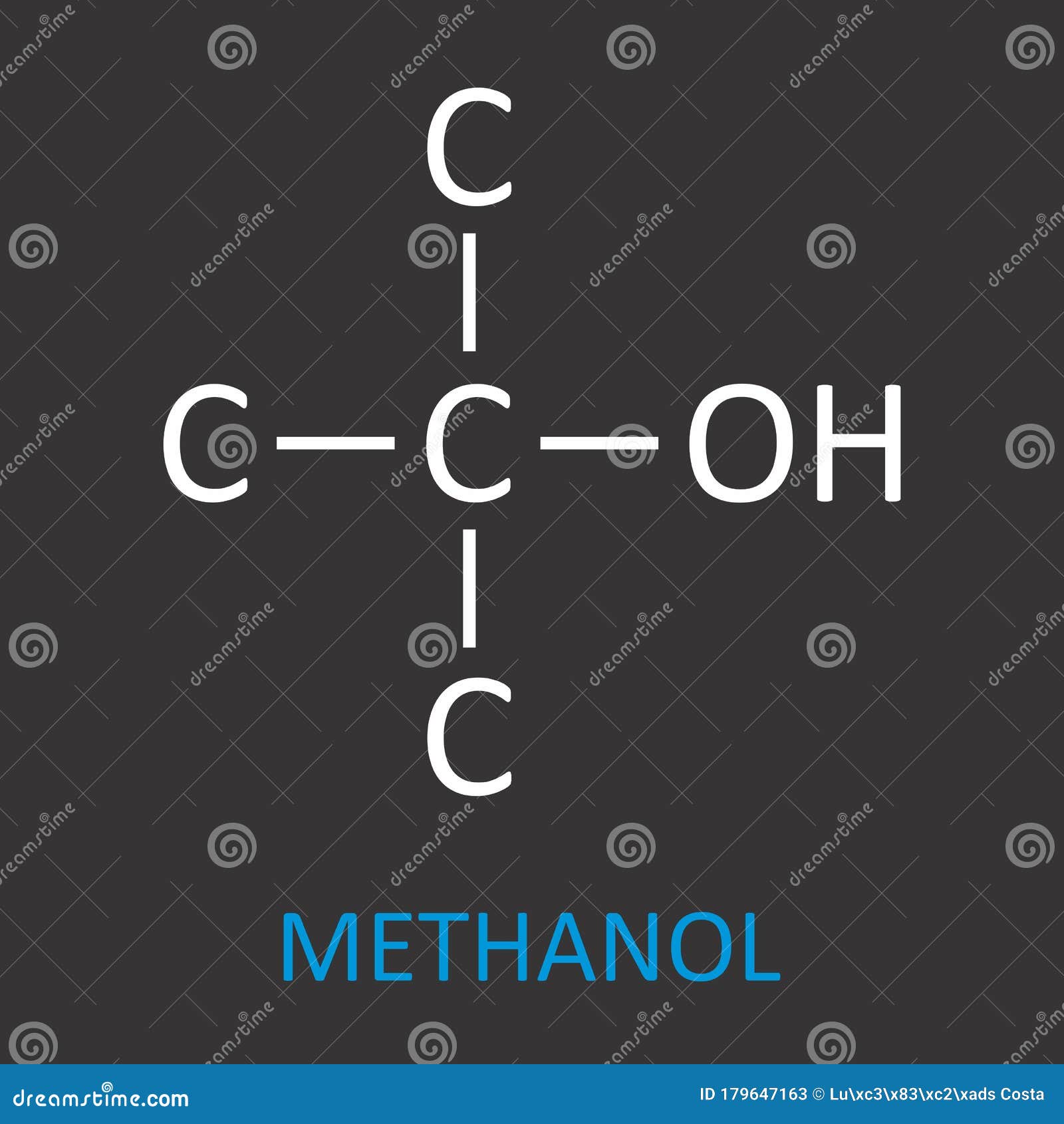 Structural Formula Methanol