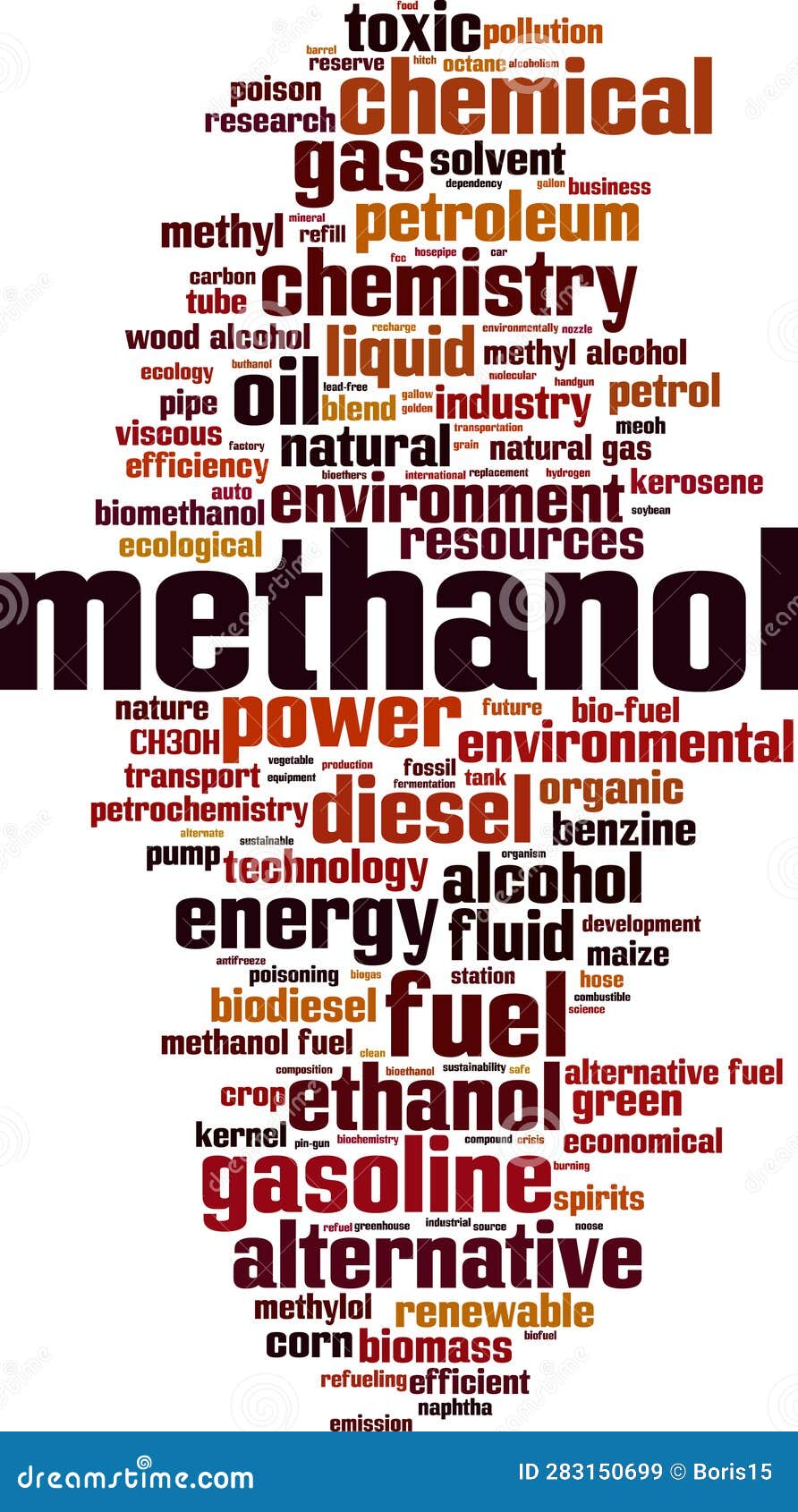 Methanol Word Cloud Cartoon Vector | CartoonDealer.com #283150699