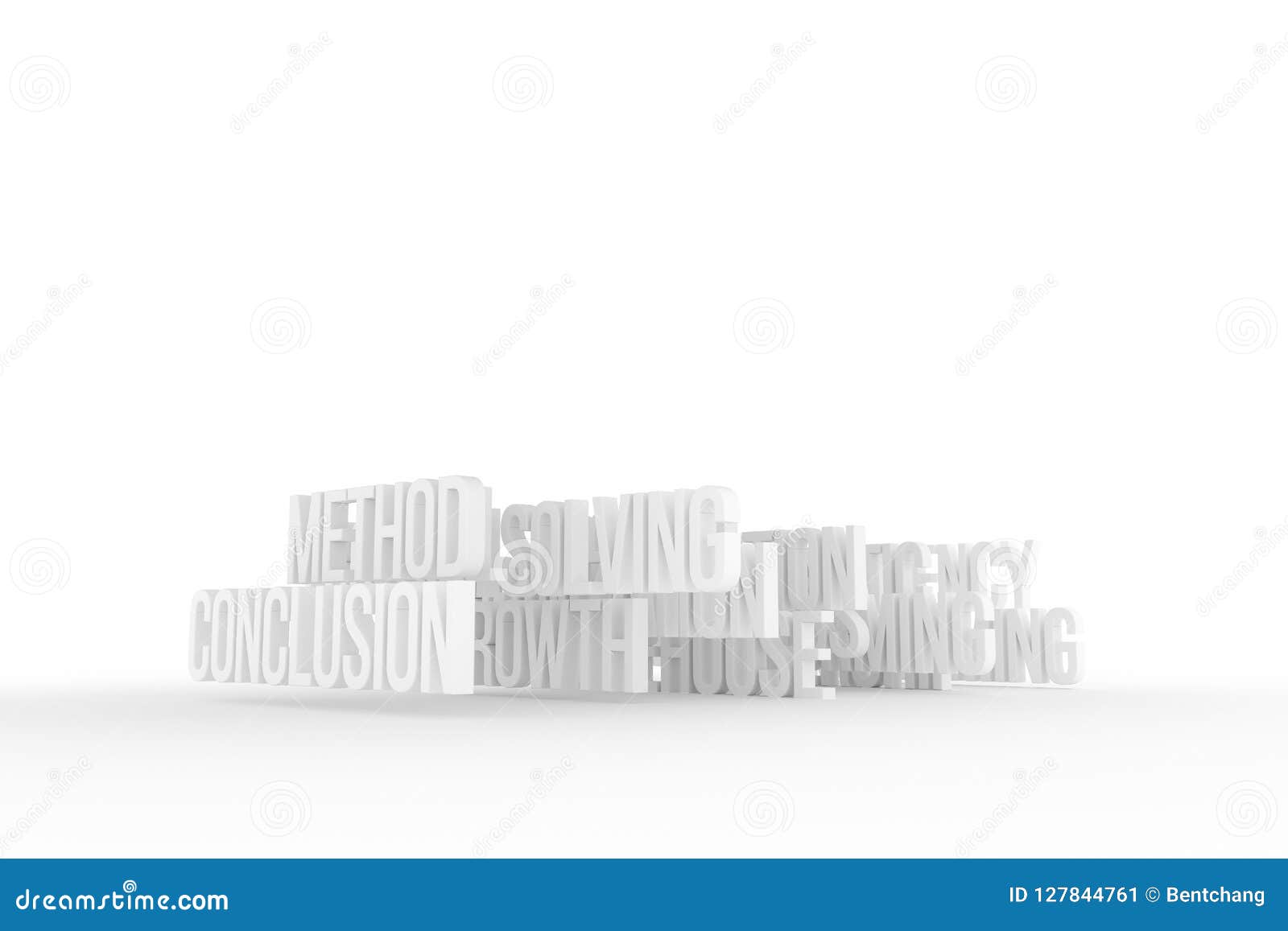 Method & Conclusion, Business Conceptual Gray or Black & White B&W 3D ...