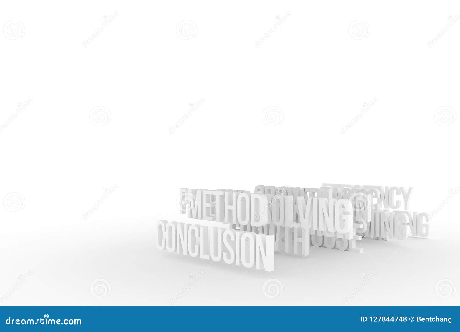 Method & Conclusion, Business Conceptual Gray or Black & White B&W 3D ...
