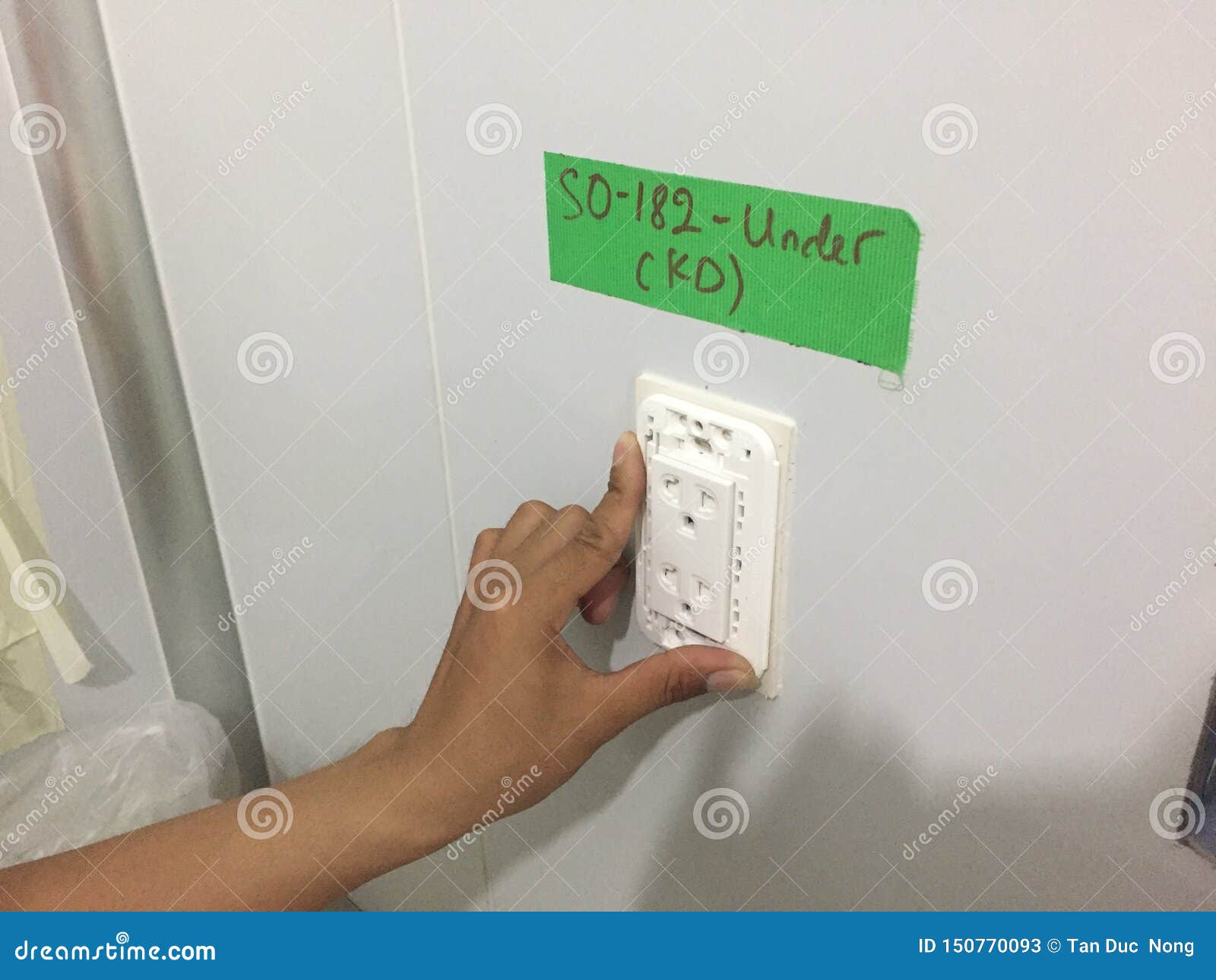 Socket outlet stock image. Image of install, outlet - 150770093