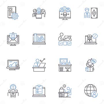 Method Line Icons Collection. Approach, Technique, Strategy, System ...