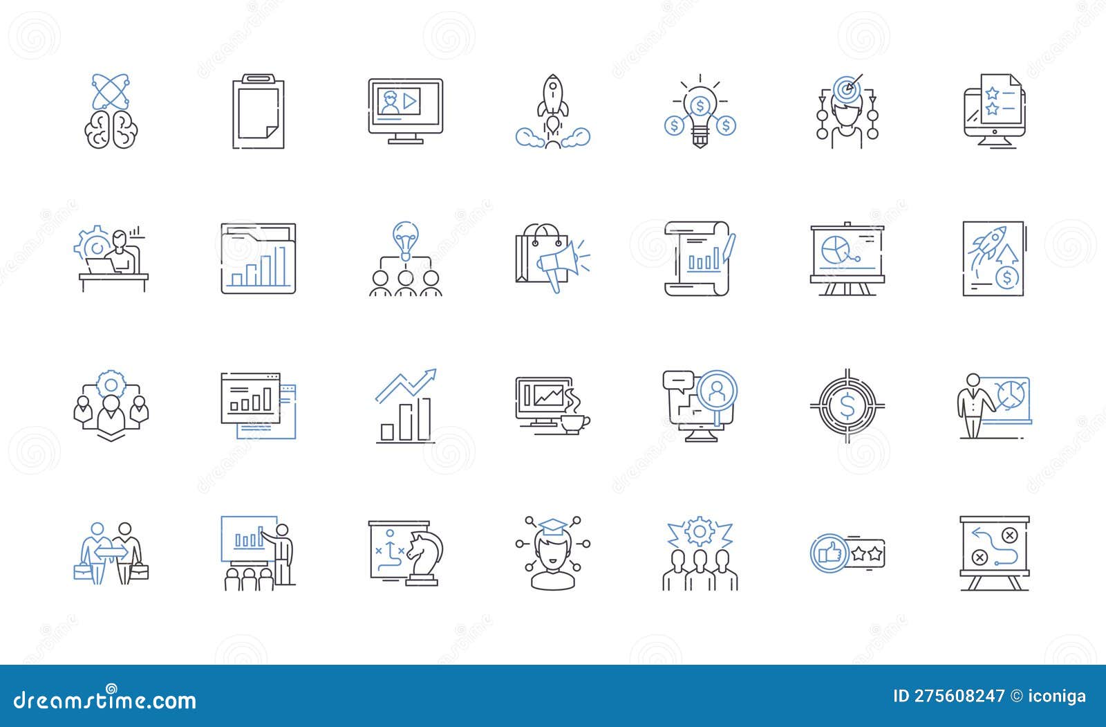 Method Line Icons Collection Procedure System Approach Technique Process Practice