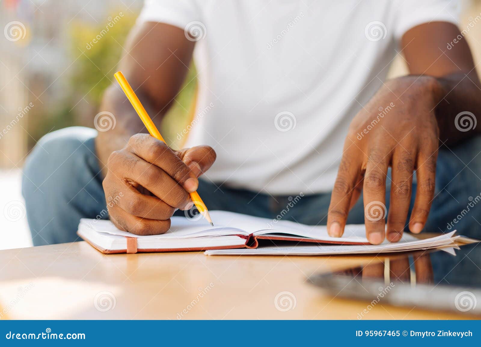 Methodical Clever Businessman Compiling a Schedule Stock Image - Image ...