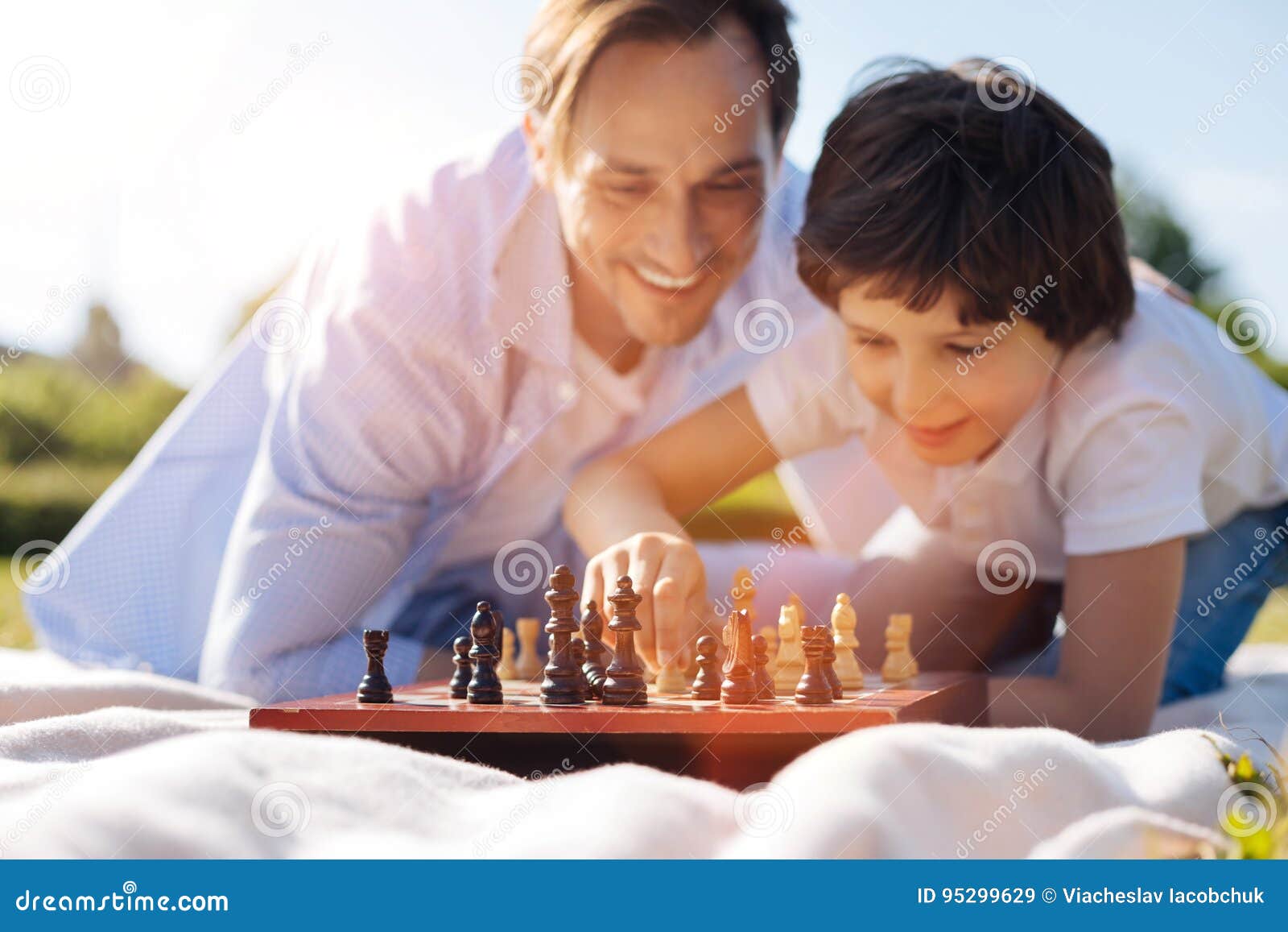 Methodical Observant Child Making Progress in the Game Stock Image ...