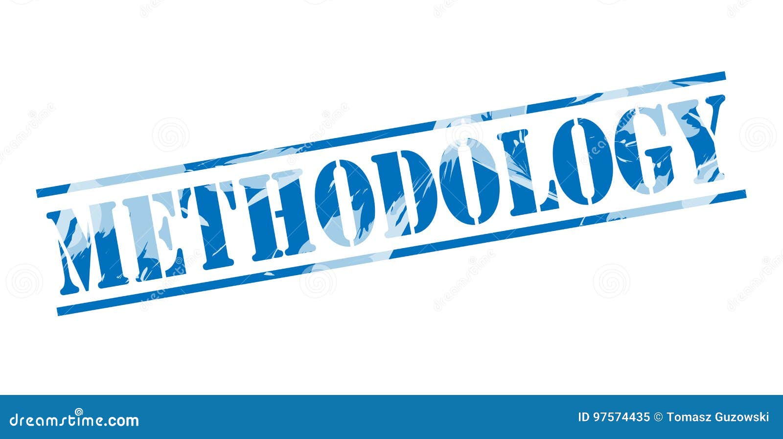 Methodology blue stamp stock illustration. Illustration of stamp - 97574435