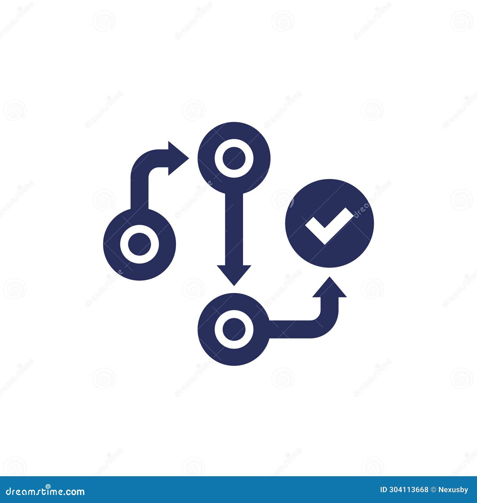 Methodology Icon, Development Process Vector Stock Illustration ...