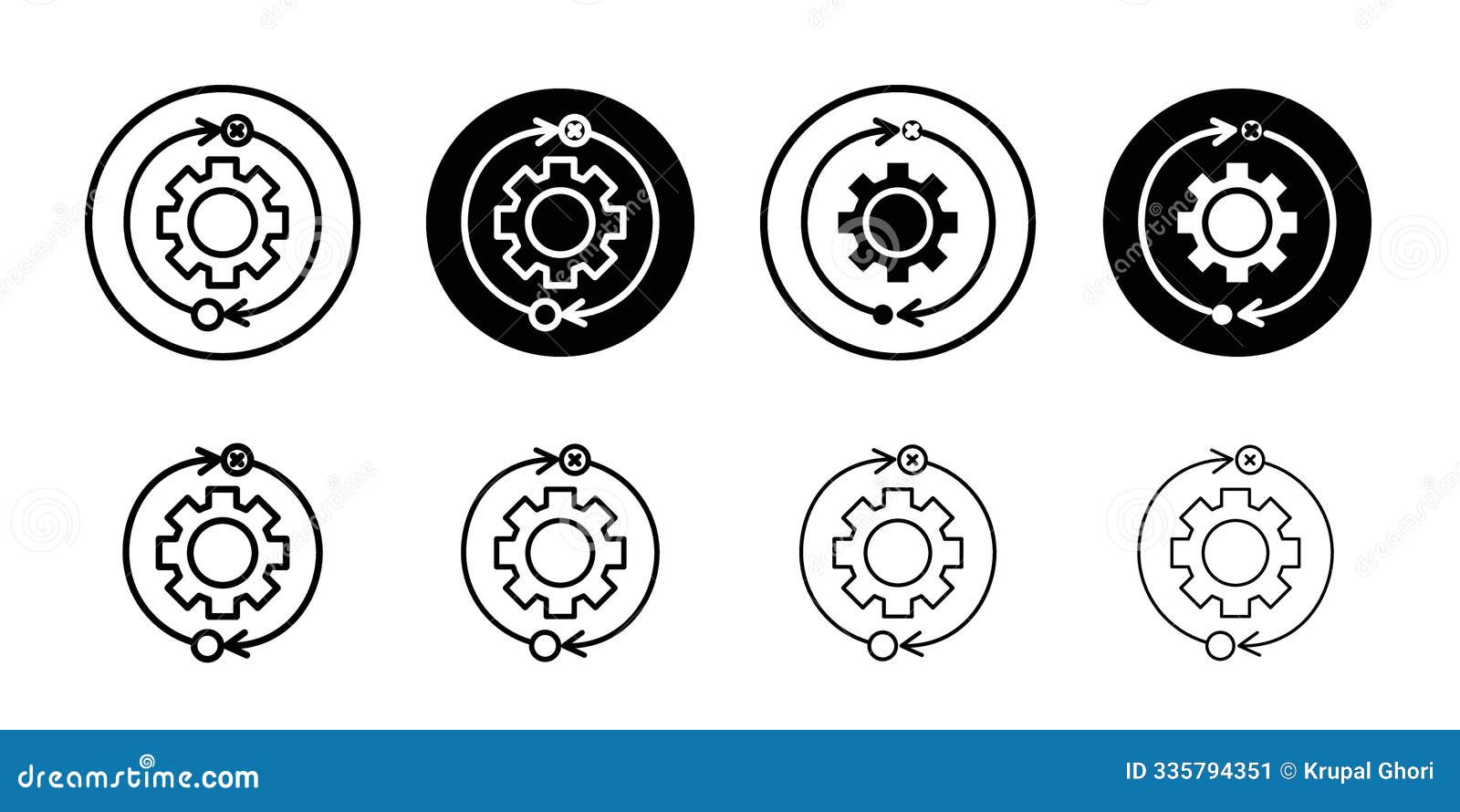 Methodology Icon Logo Set Vector Stock Illustration - Illustration of ...