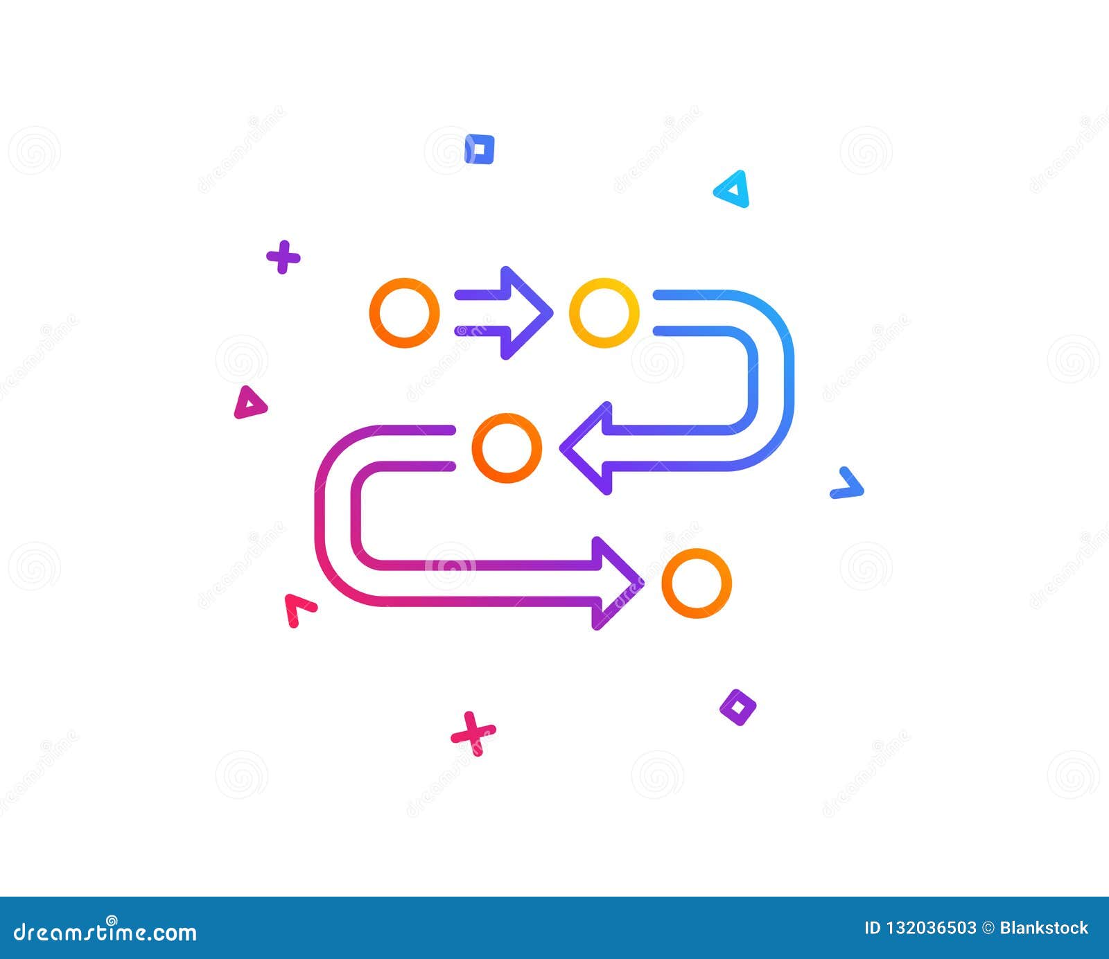 Methodology Line Icon. Development Process Sign. Vector Stock Vector ...