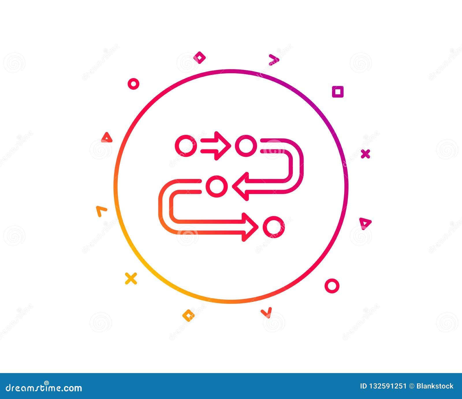 Methodology Line Icon. Development Process Sign. Vector Stock Vector ...