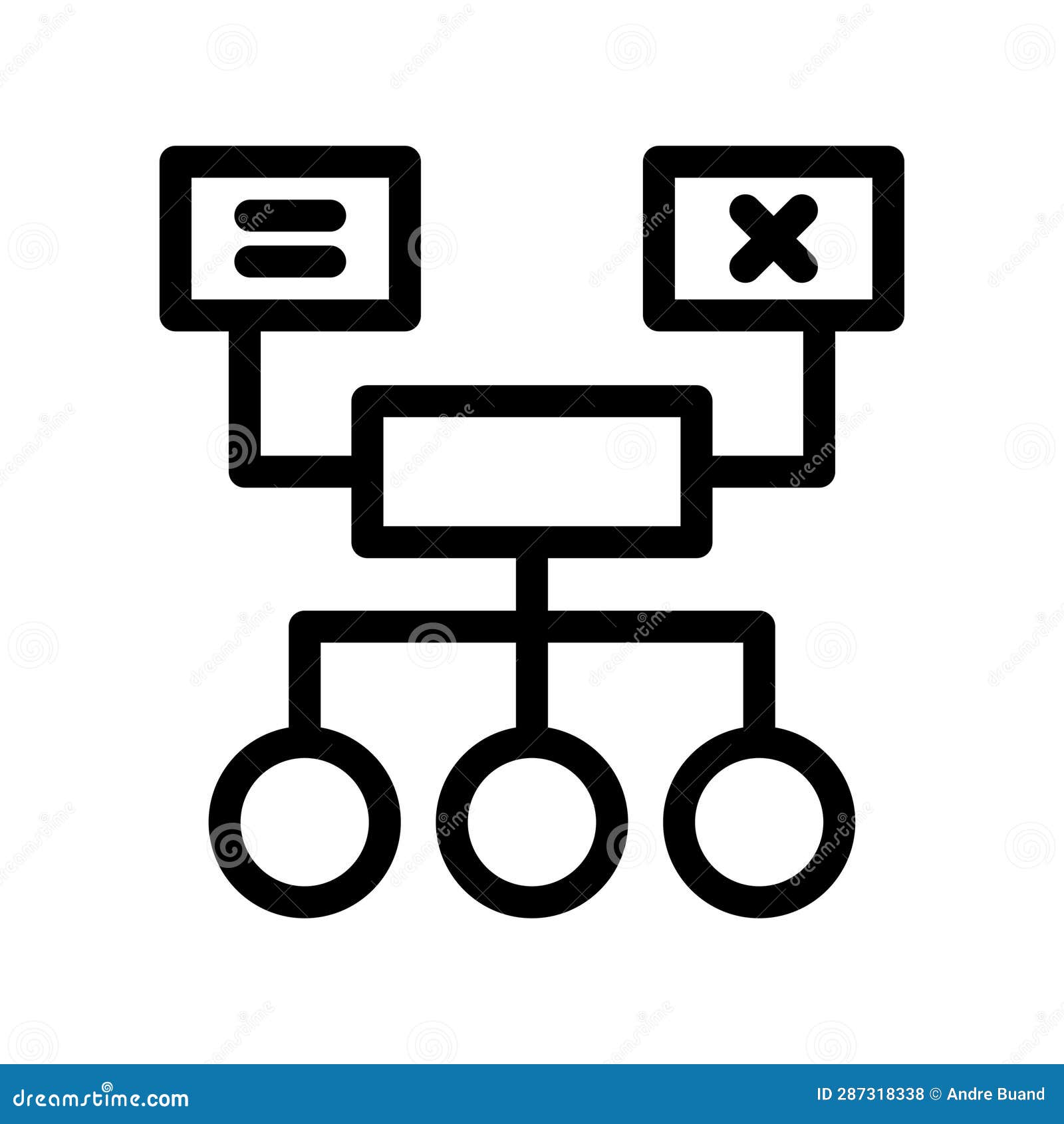Methodology Line Icon Illustration Vector Graphic Stock Vector ...