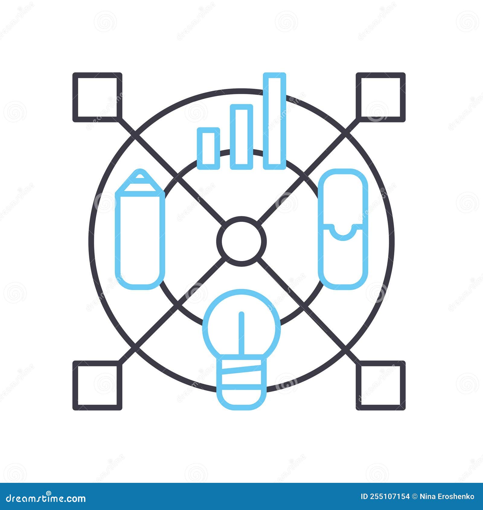 Methodology Line Icon, Outline Symbol, Vector Illustration, Concept ...