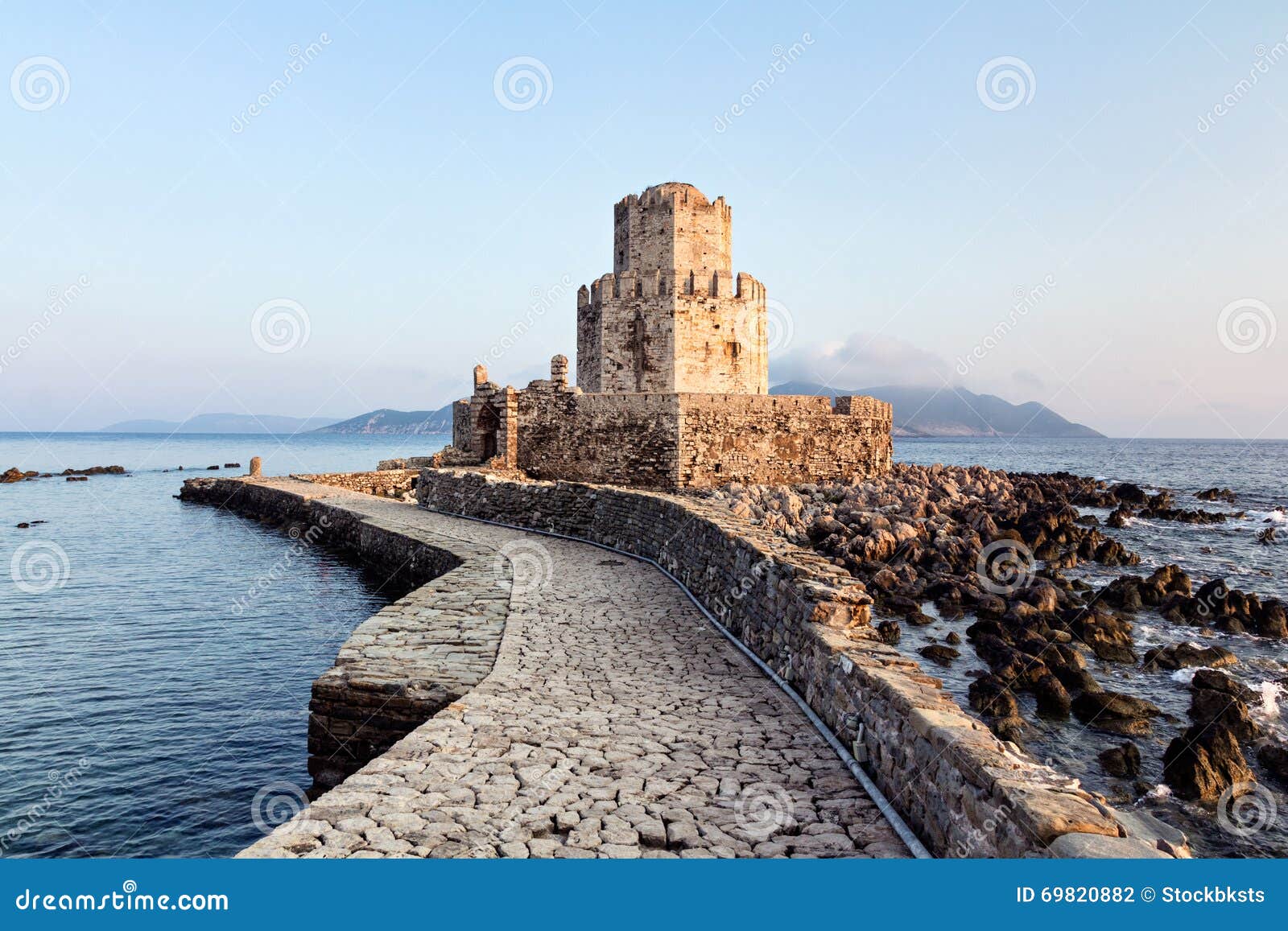 Methoni Greece stock photo. Image of archeological, greek - 69820882