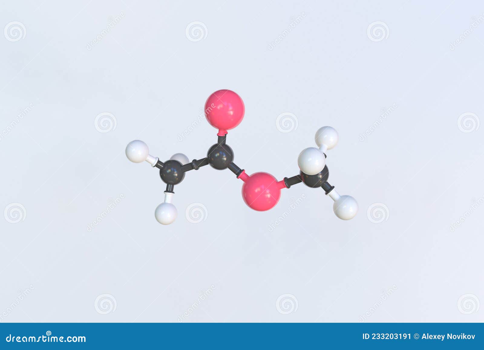 Methyl Acetate Solvent Molecule. Skeletal Formula.. Cartoon Vector ...