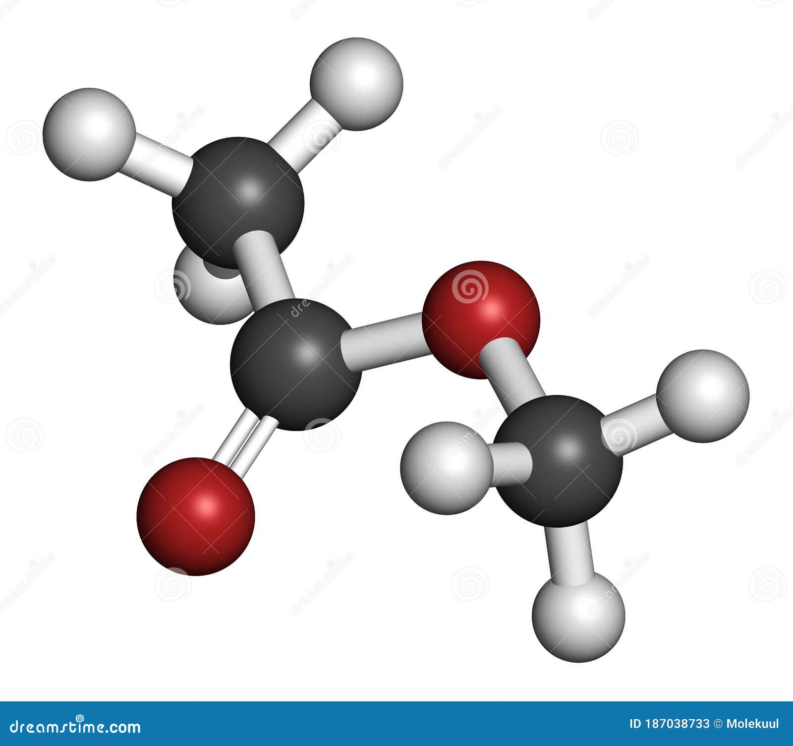 Methyl Acetate Solvent Molecule. Skeletal Formula.. Cartoon Vector ...